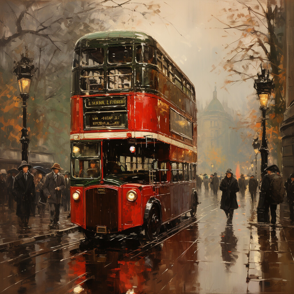 ArtStation - The Red Bus