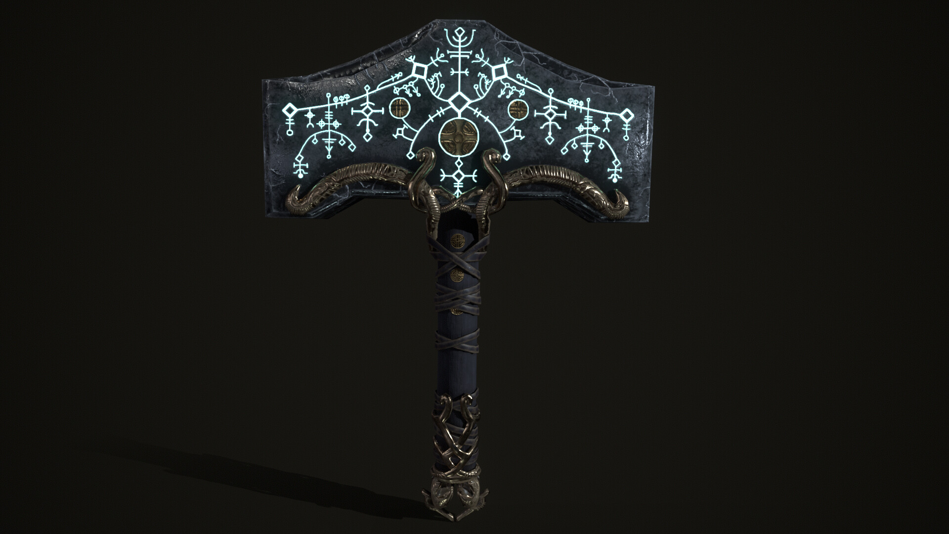 ArtStation - God of War_Thor's Mjolnir