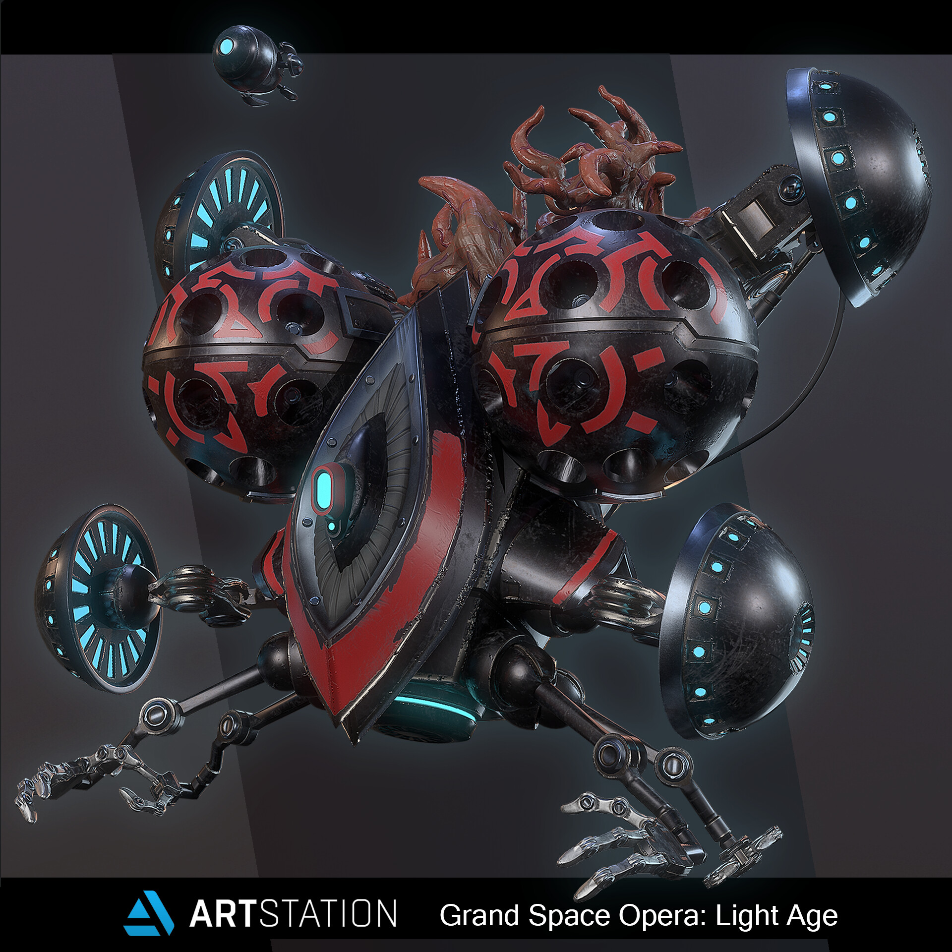 ArtStation - Brain Tree Robot - Scout Variant