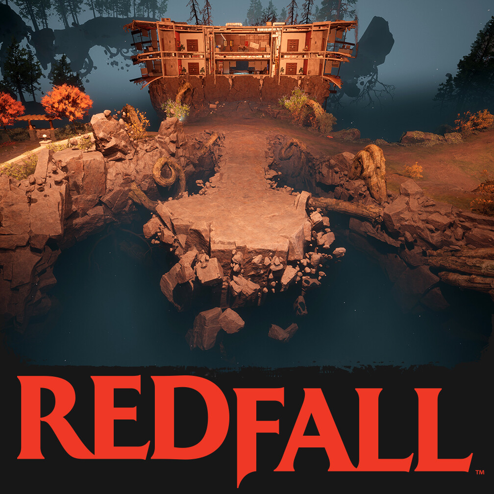 ArtStation - Redfall - Black Sun Boss Arena