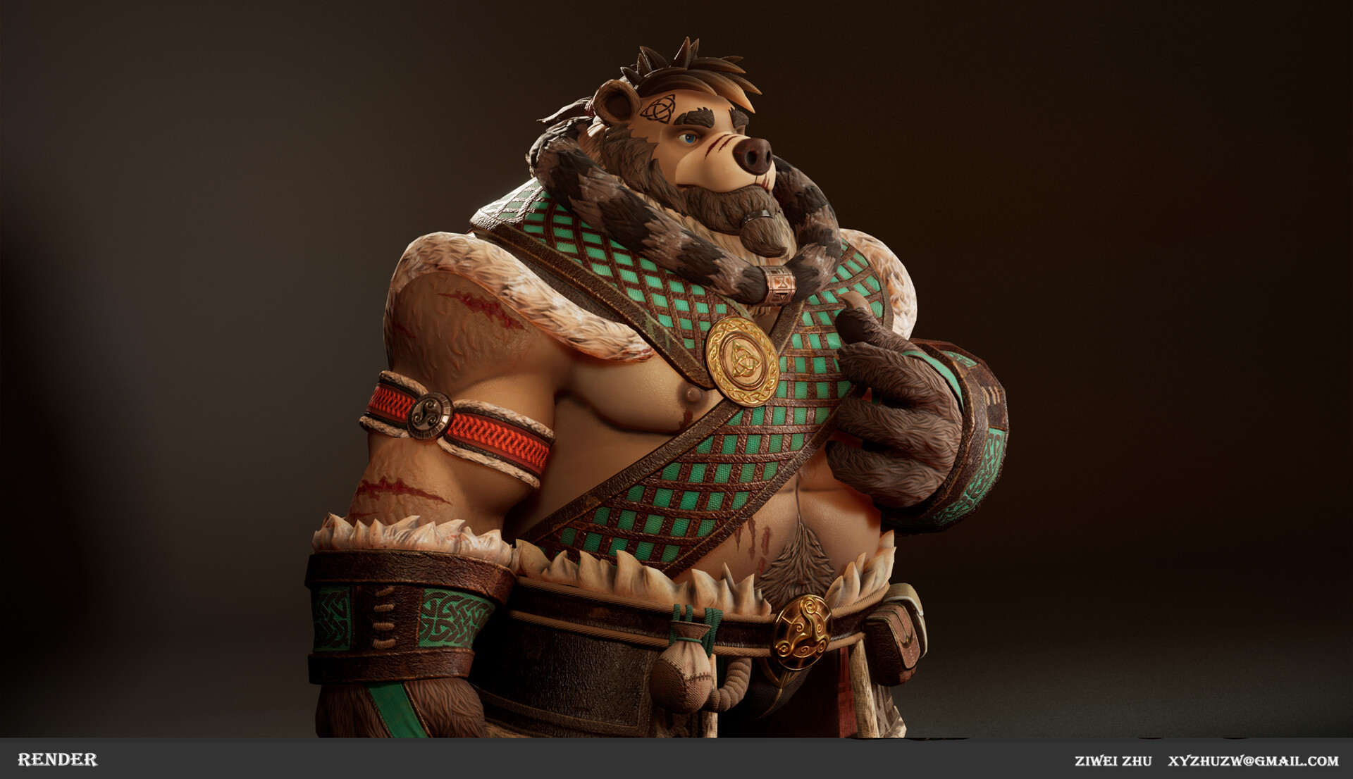 ArtStation - Bear Character from Echo of Gaolute