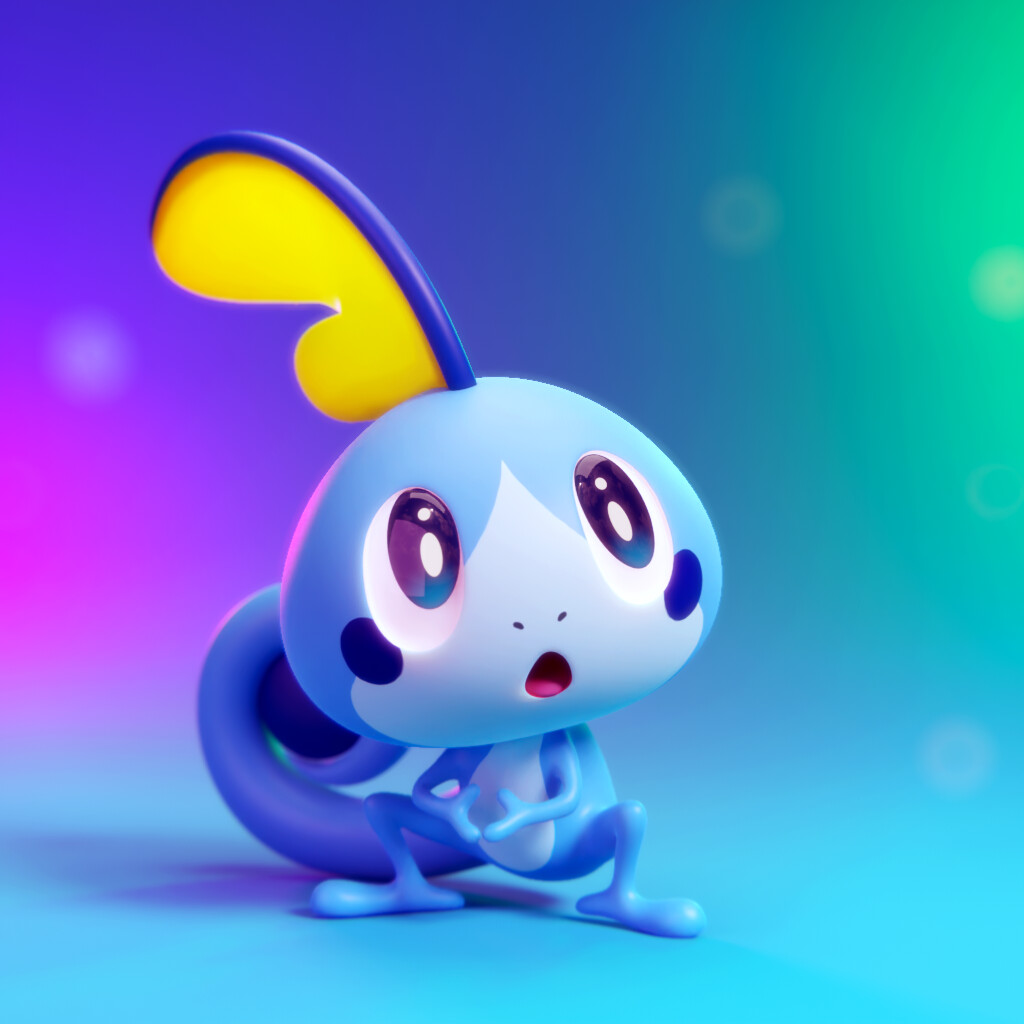 ArtStation - Pokemon Sobble 3D Fan Art