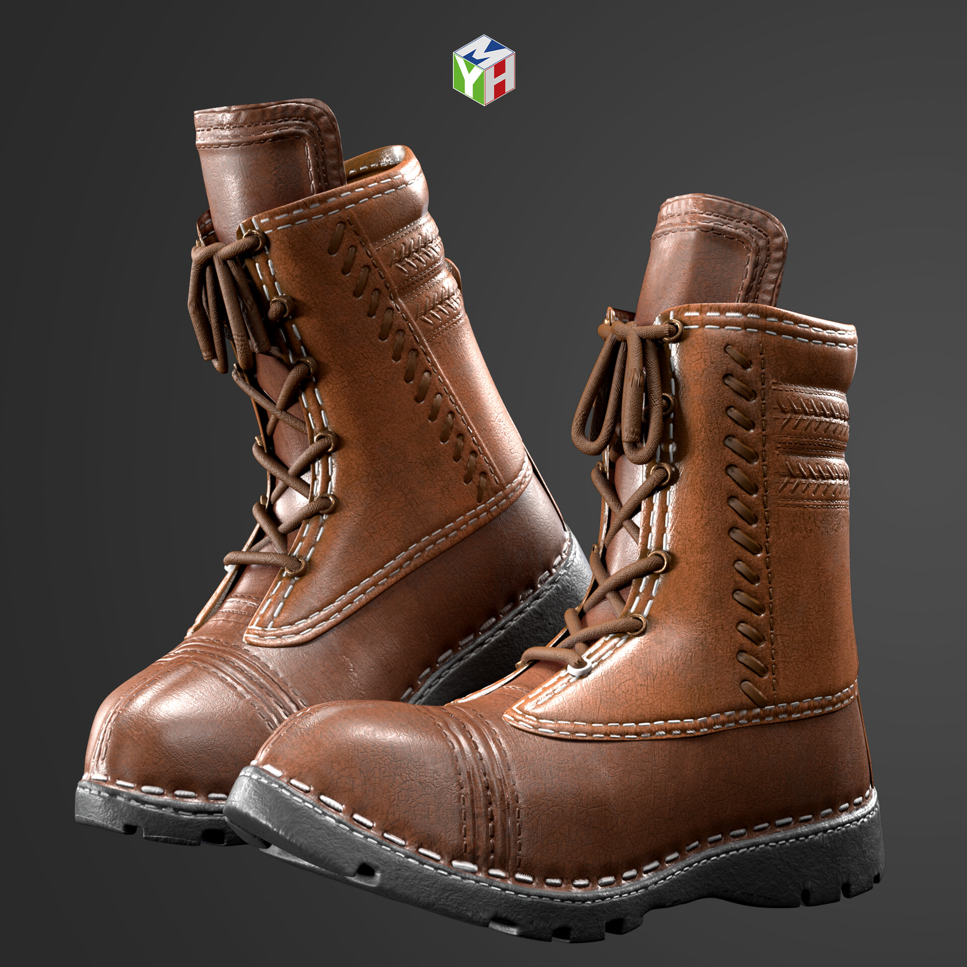 ArtStation - 40 Seam, Stitch Alpha/Brush - Leather Boots