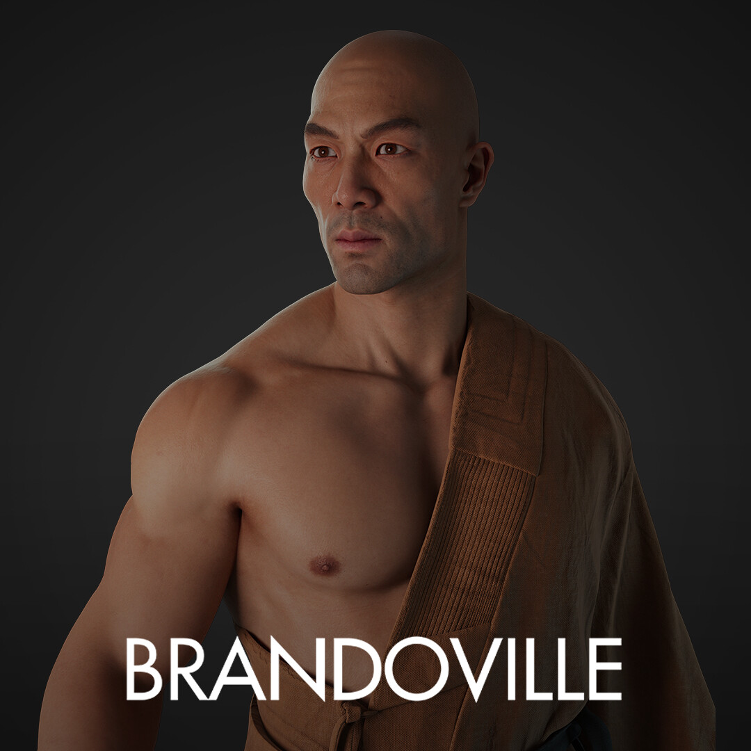 ArtStation - Monk | 3D Modeling & Clay Sculpt