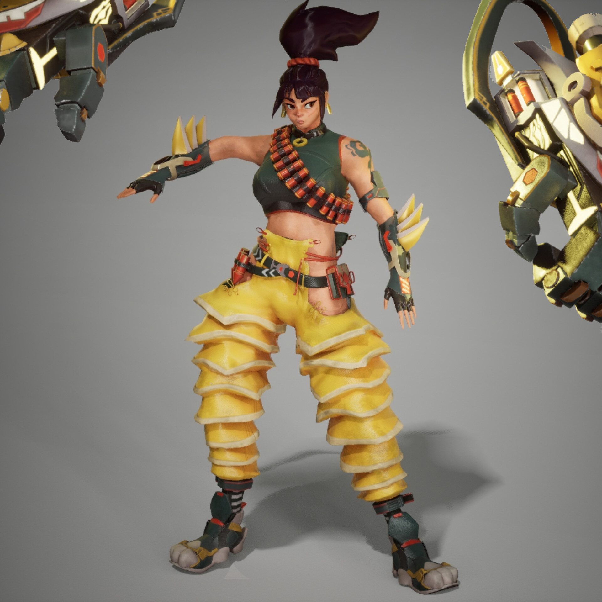 ArtStation - Lion Dance Fighter 3D Model