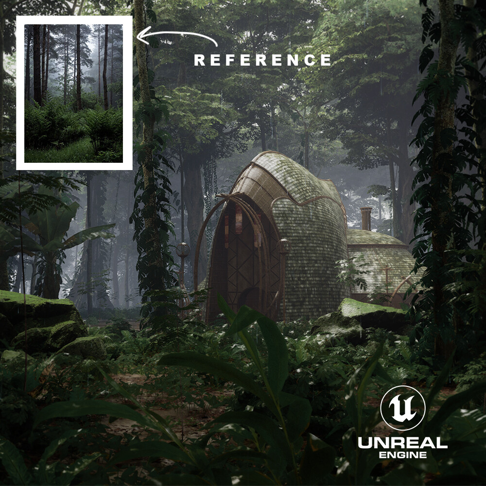 ArtStation - Tutorial Lighting a Forest Scene; Lumen Unreal 5.3 (SERIES)