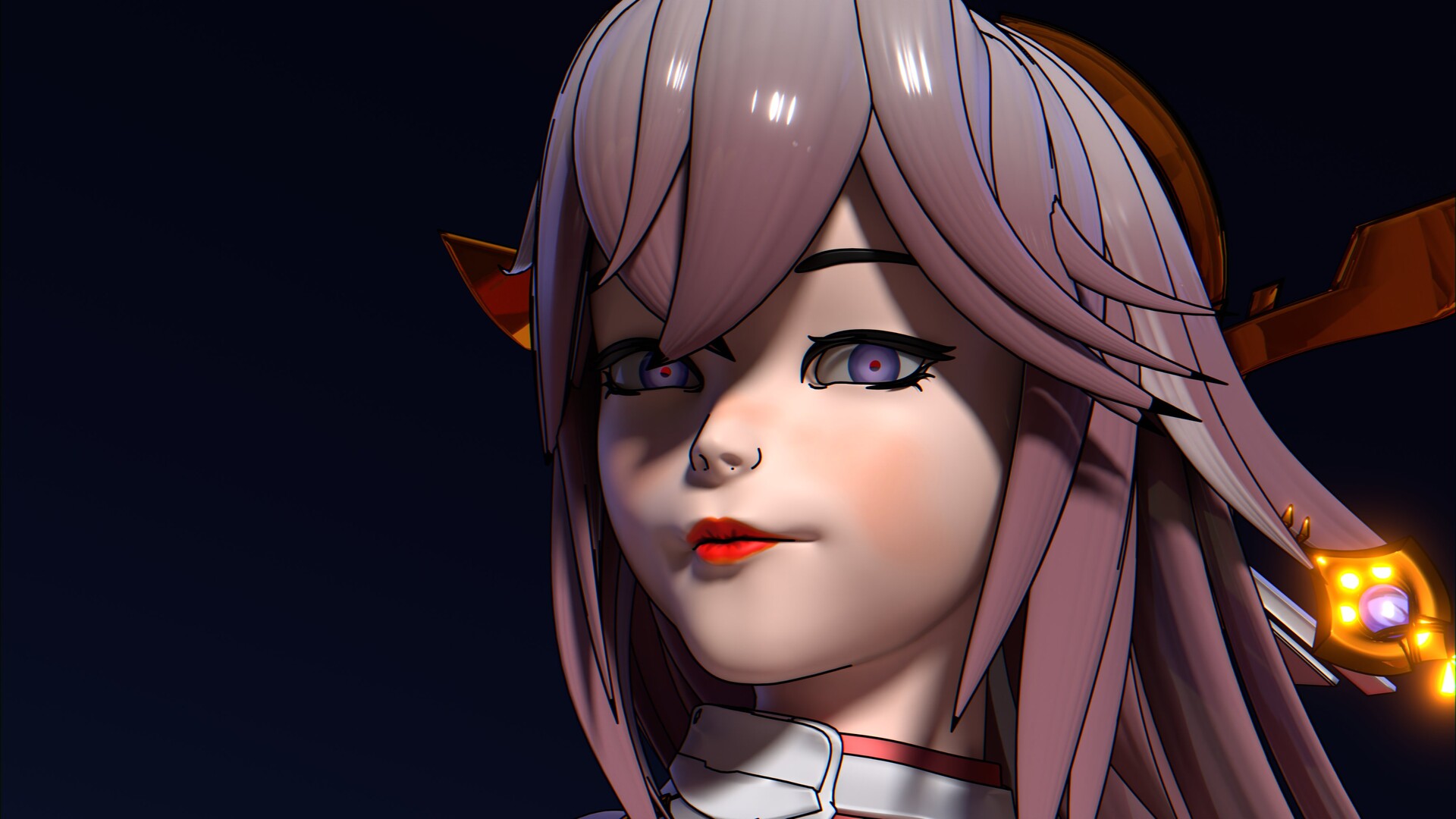 ArtStation - yae miko but she is running in the 90's