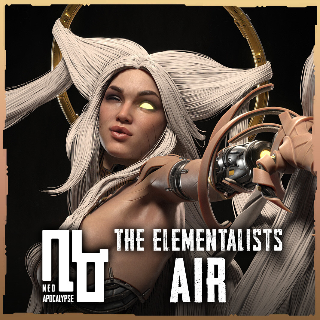 ArtStation - The Elementalists - AIR - Guardians of the Neo-Apocalypse