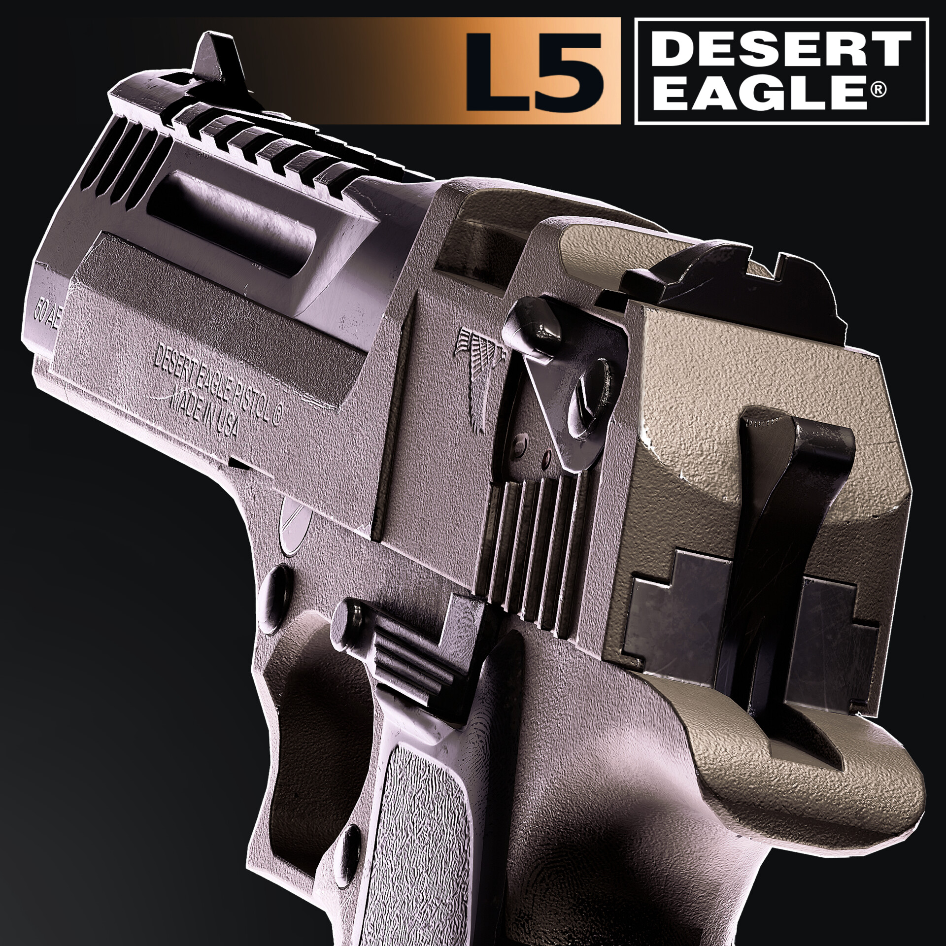 ArtStation - Custom Desert Eagle L5 | Low-poly