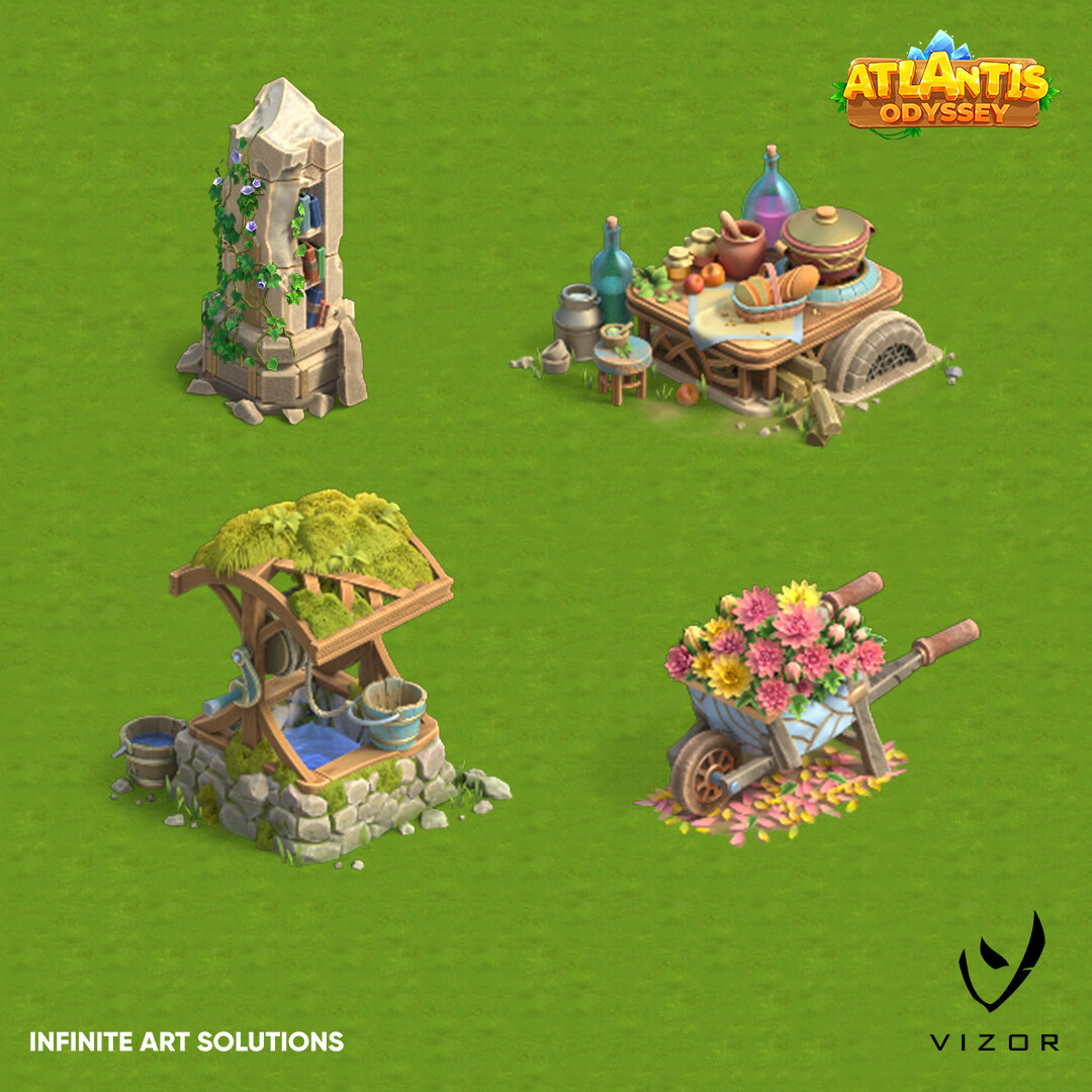 ArtStation - Atlantis Odyssey: Decor and Plant Life