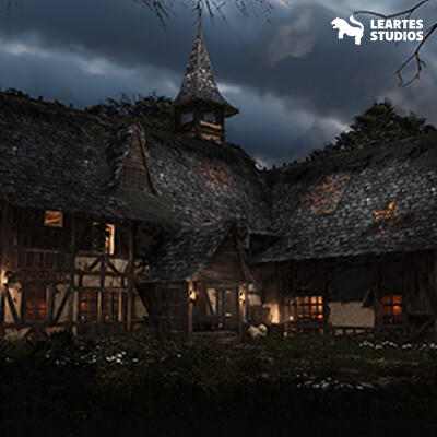 ArtStation - Medieval Tavern (Modular, Interior + Exterior) / Unity Remake