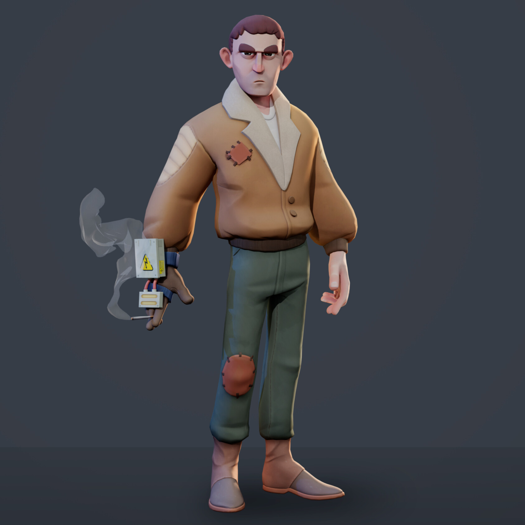 ArtStation - Guy with an energy glove