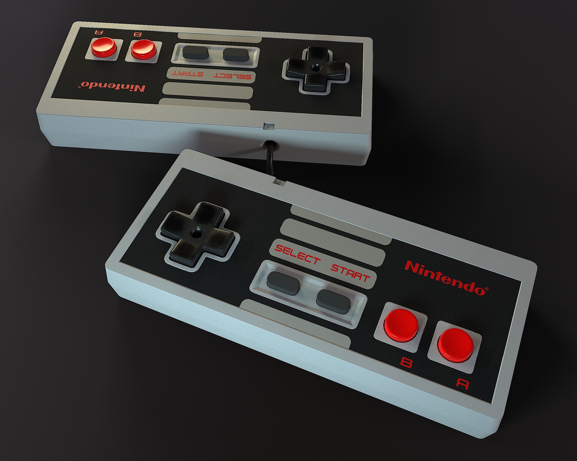 ArtStation - The Nintendo Entertainment System controller
