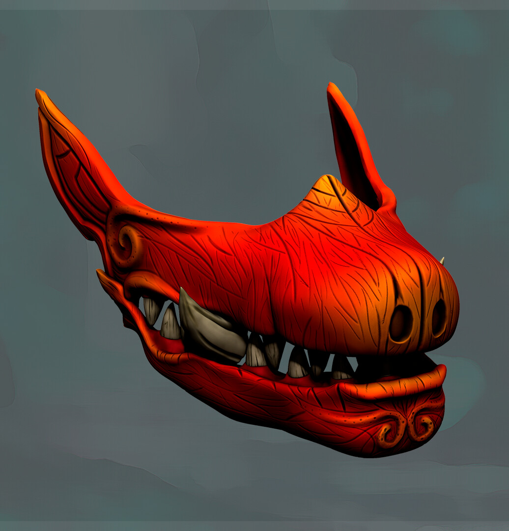 ArtStation - Odogaron Mask - Monster Hunter World