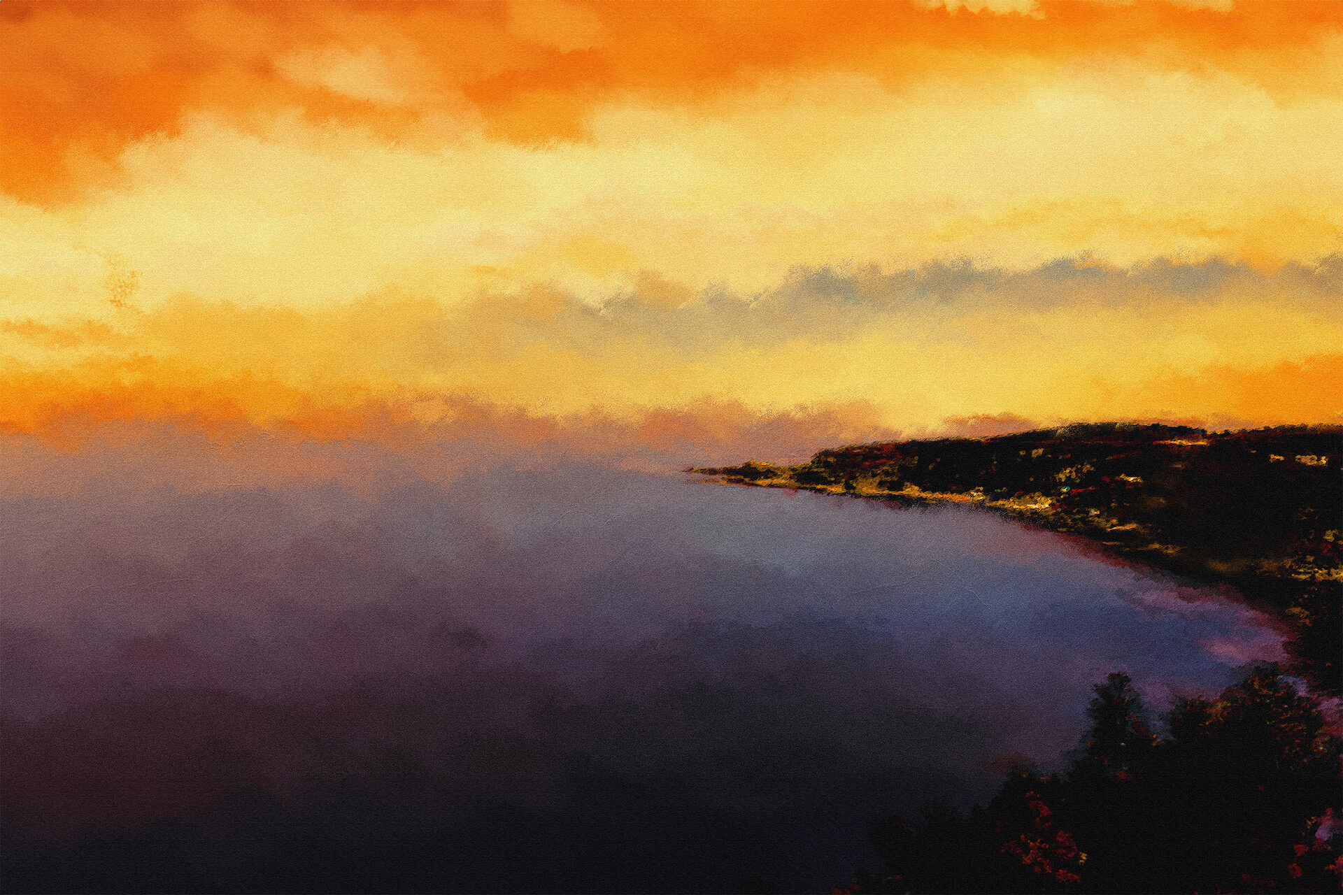 ArtStation - MATTE PAINTING: "The Scream of the Clouds" | Landscape Art