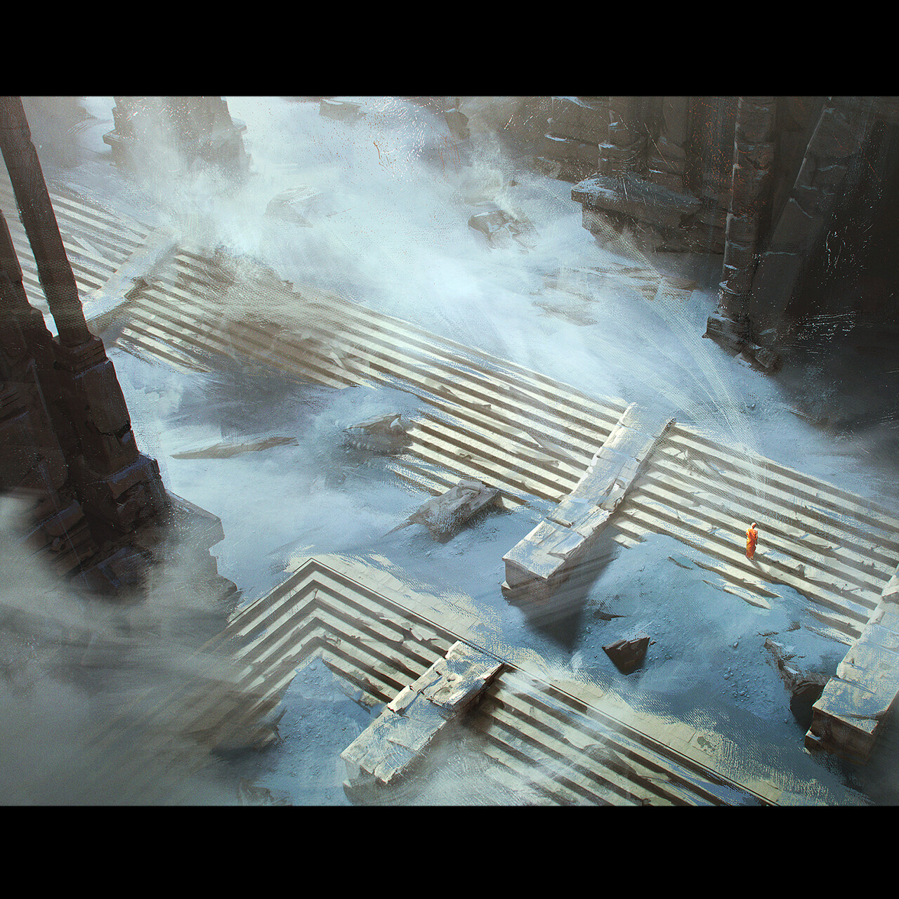 ArtStation - Monk, and the Sand of TIme - Blue Sand