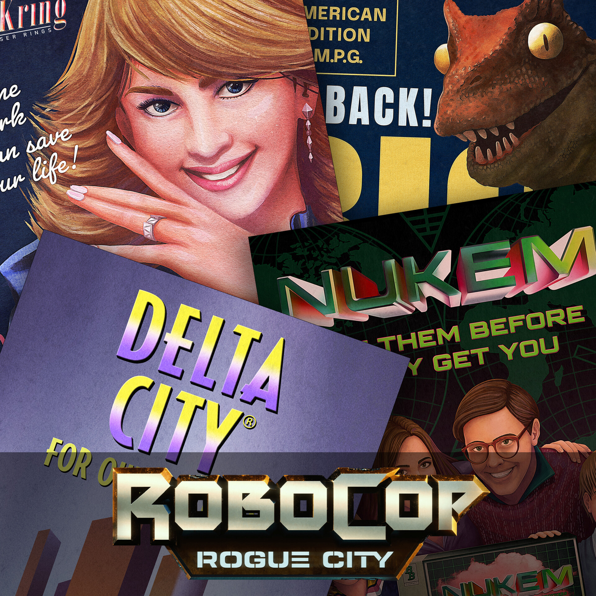 ArtStation - RoboCop: Rogue City - Fake brands commercials