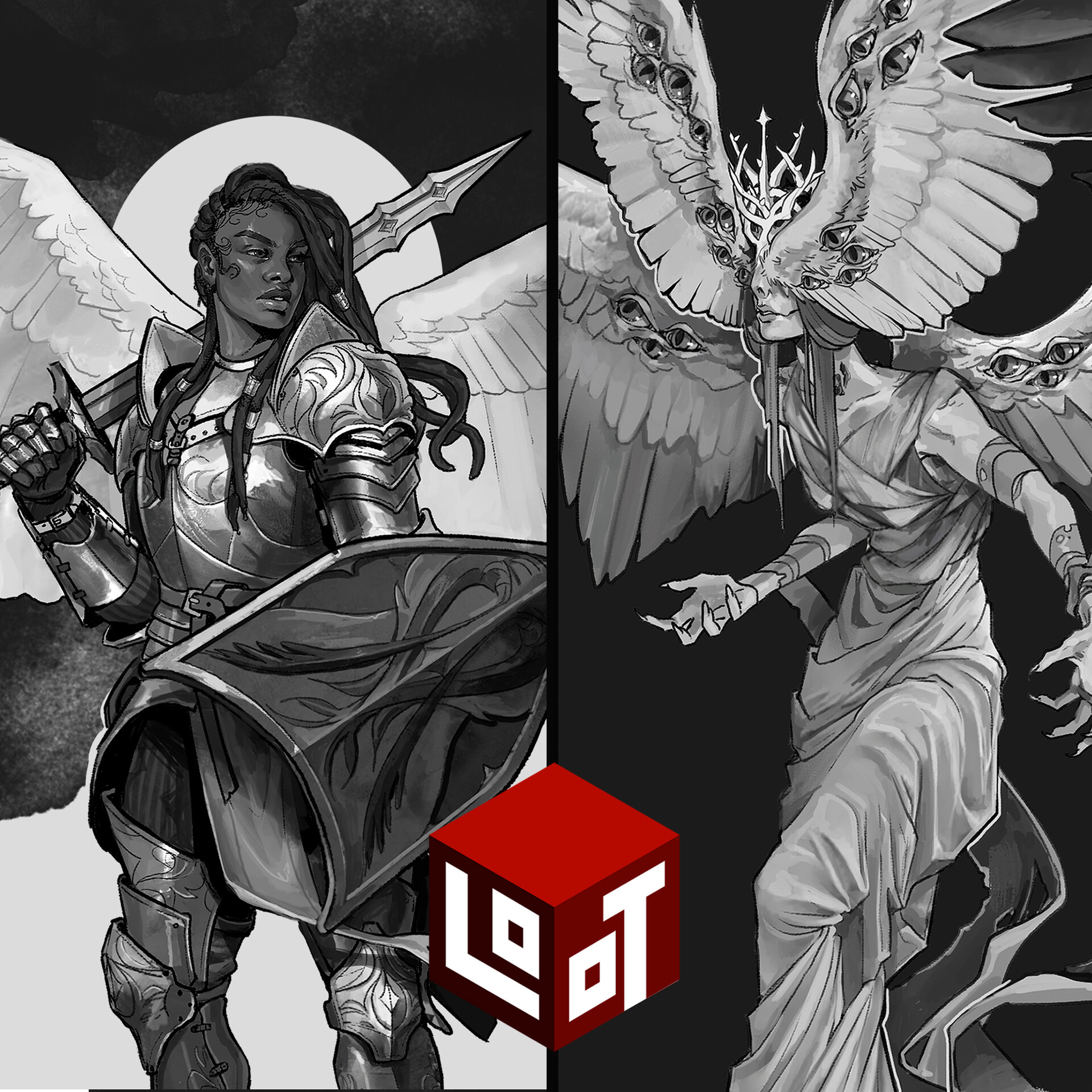 Art of Lua Marques - Flames Of Wrath Angels - LOOT Studios