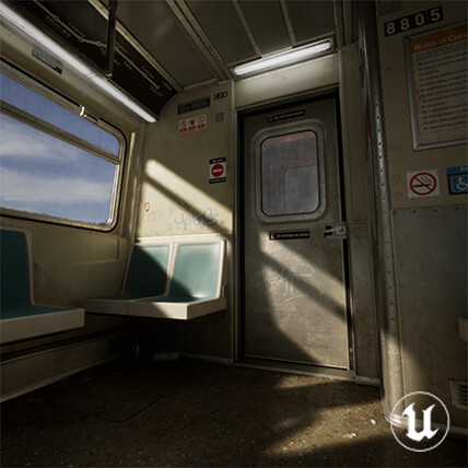 ArtStation - Subway Train | Relighting