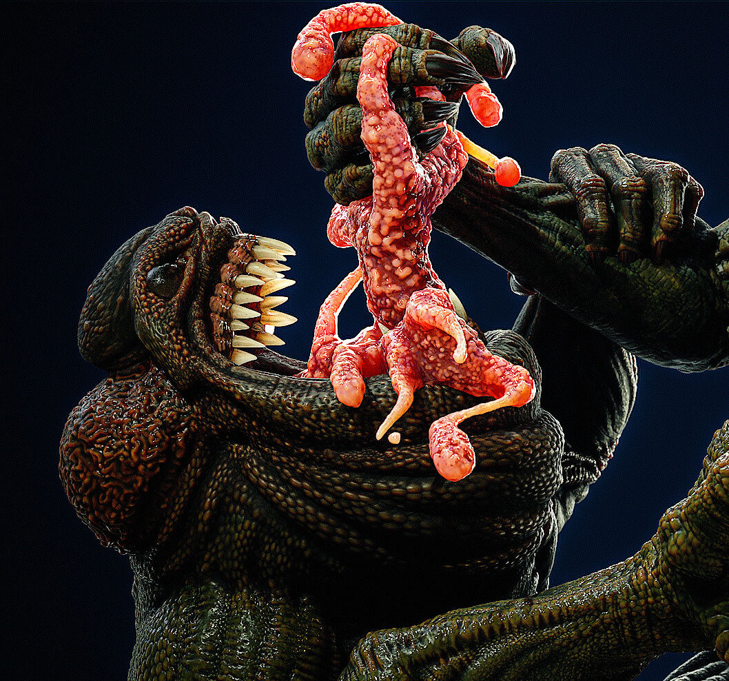 ArtStation - The sinning monsters : Gluttony and Wrath