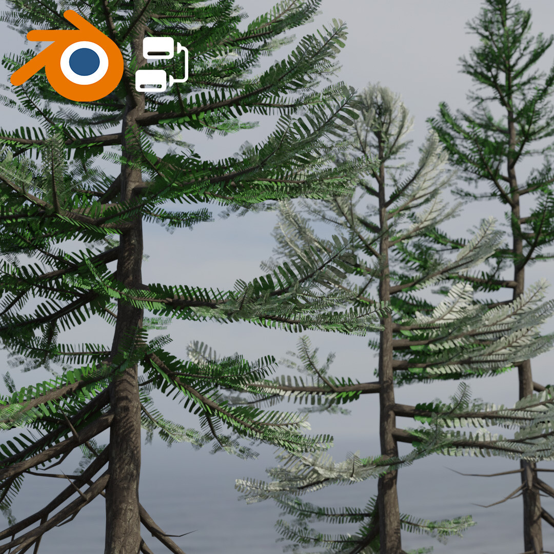 Gyni_X - Procedural Spruce/Fir tree_ Blender Geometry Nodes(Timelapse ...