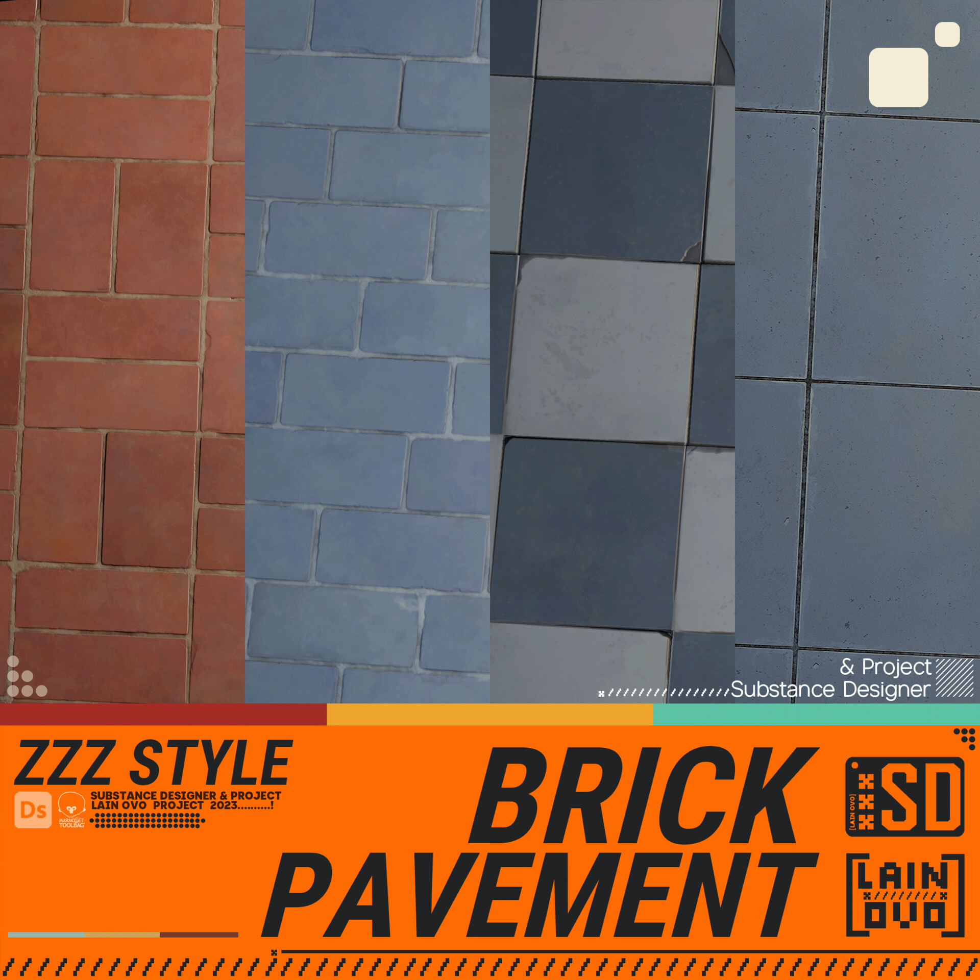 ArtStation - Zenless Zone Zero Style ——SD Practice（绝区零风格-普通的砖合集）