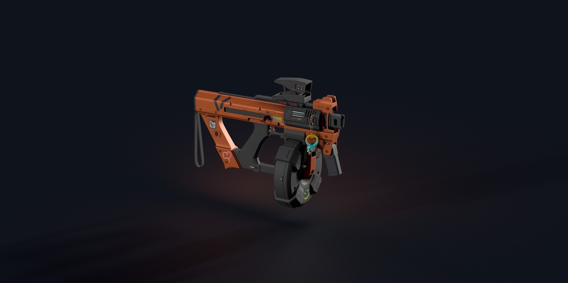ArtStation - FLAME OUT Submachine gun