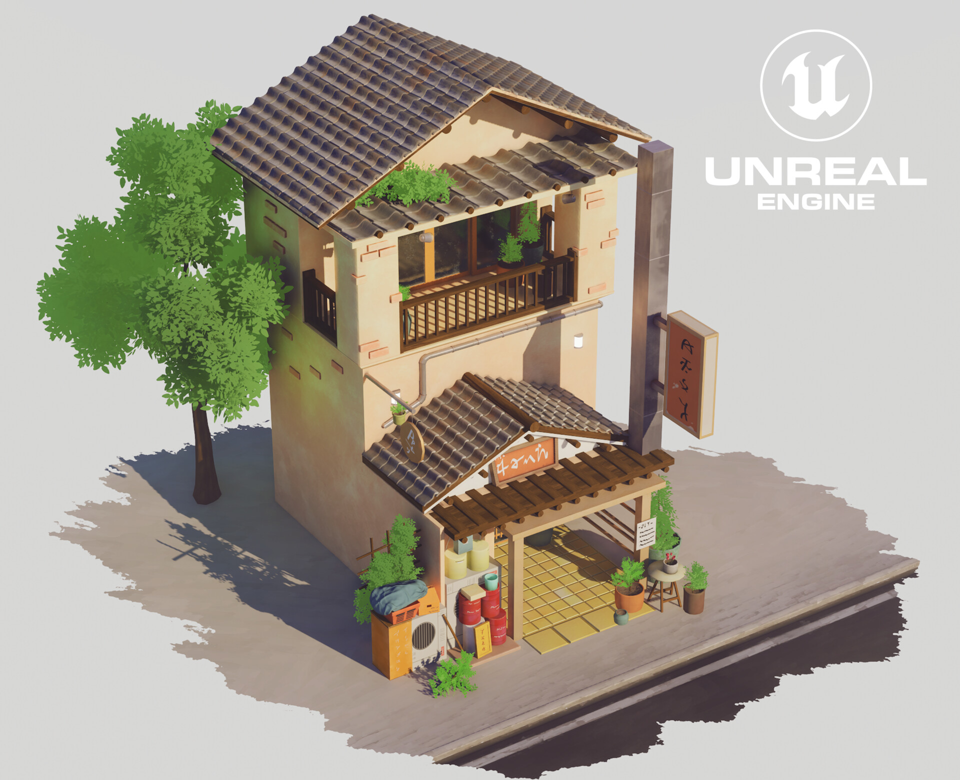 ArtStation - Diorama Stylized House