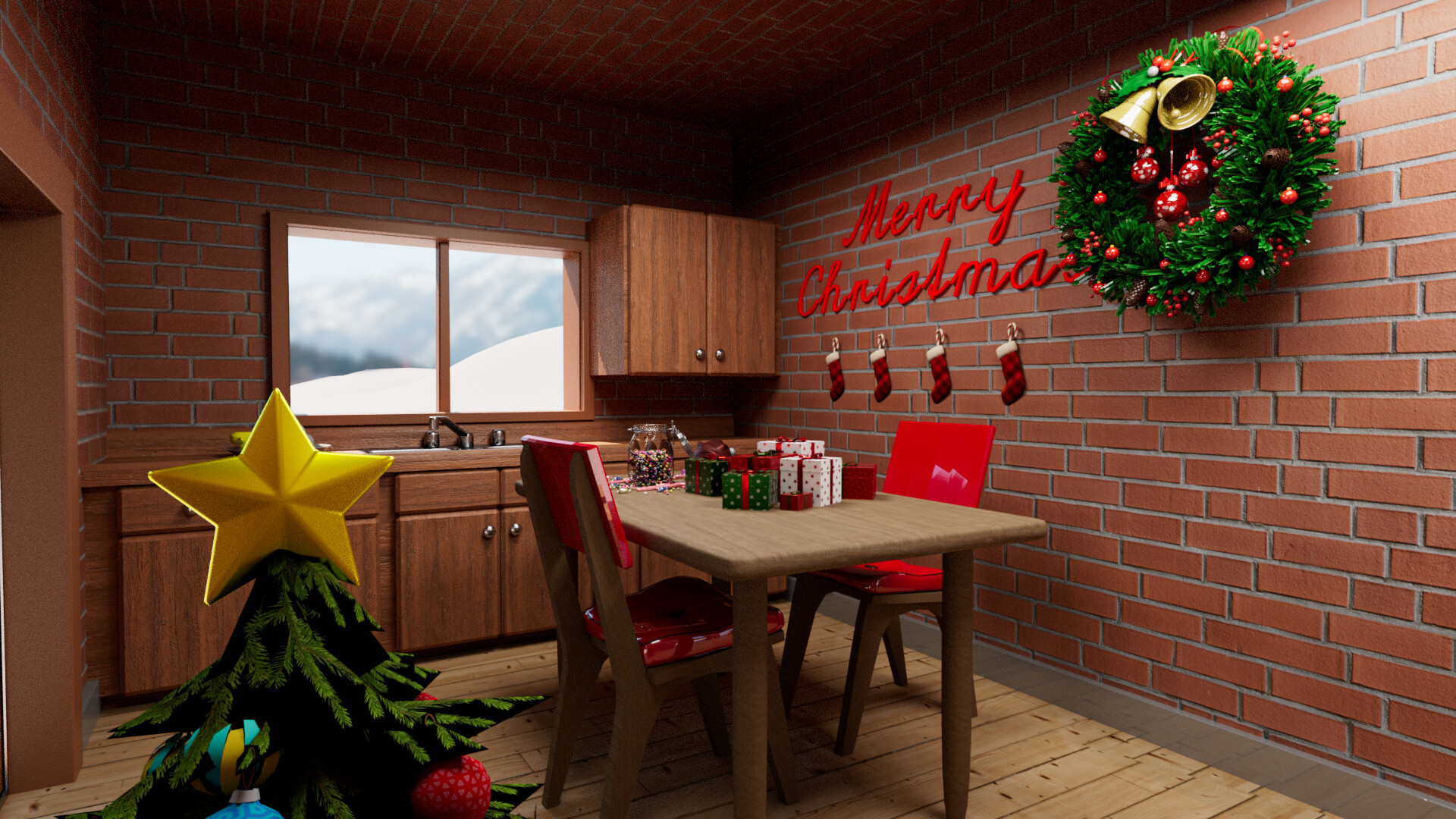 ArtStation - Christmas Themed 3D Environment