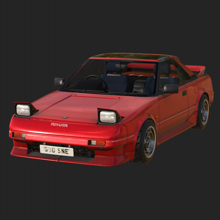 ArtStation - Toyota MR2 Mk1 AW11