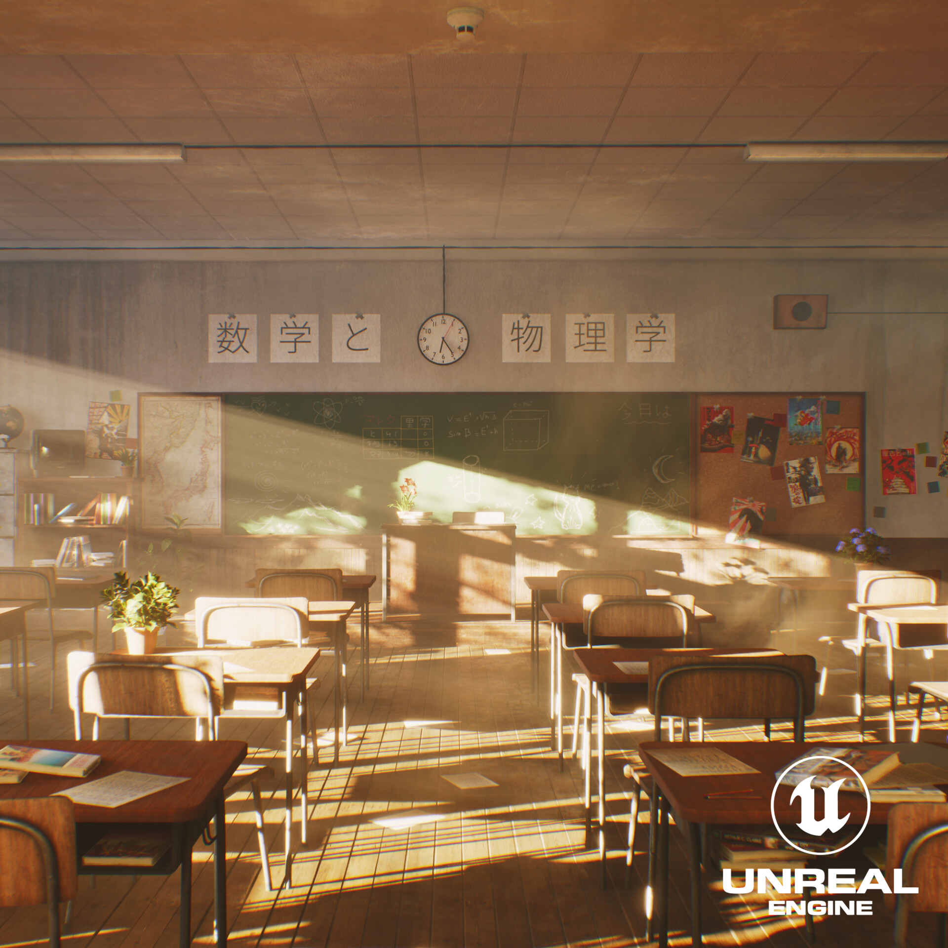 ArtStation - Japanese Classroom