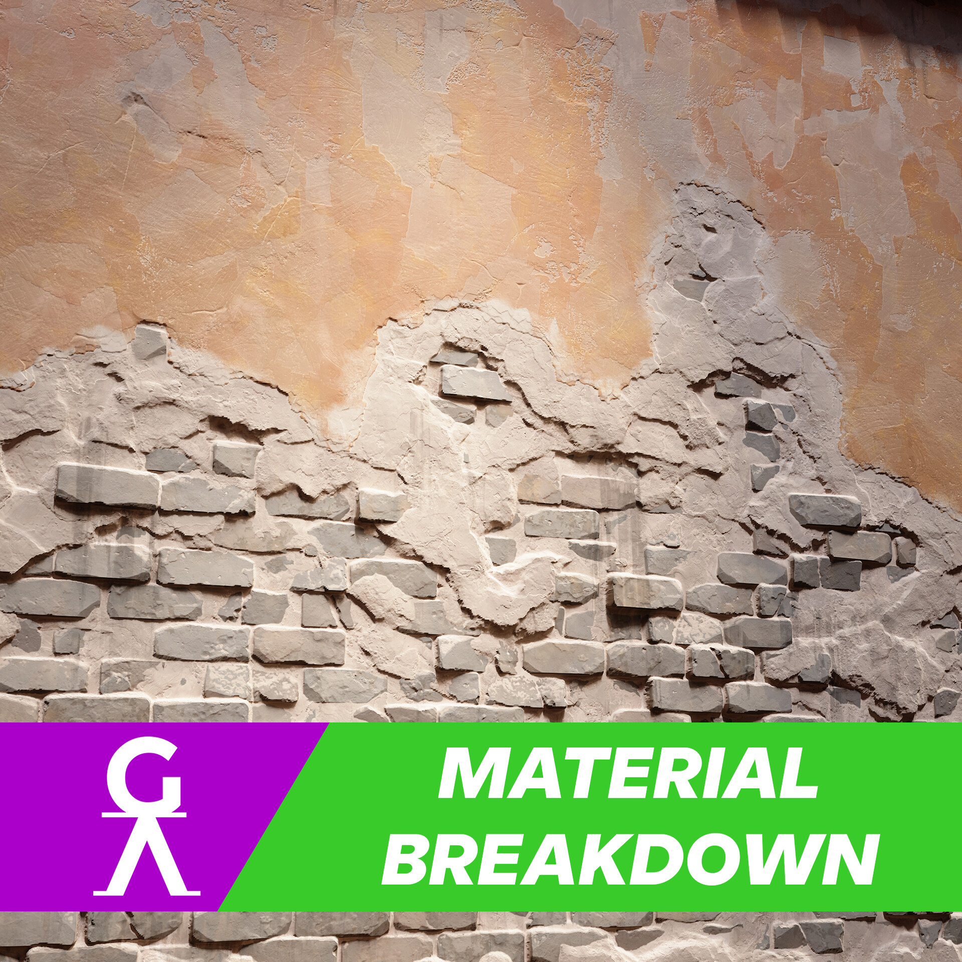 ArtStation - Brick Wall - Material Breakdown - Zeqi Mu