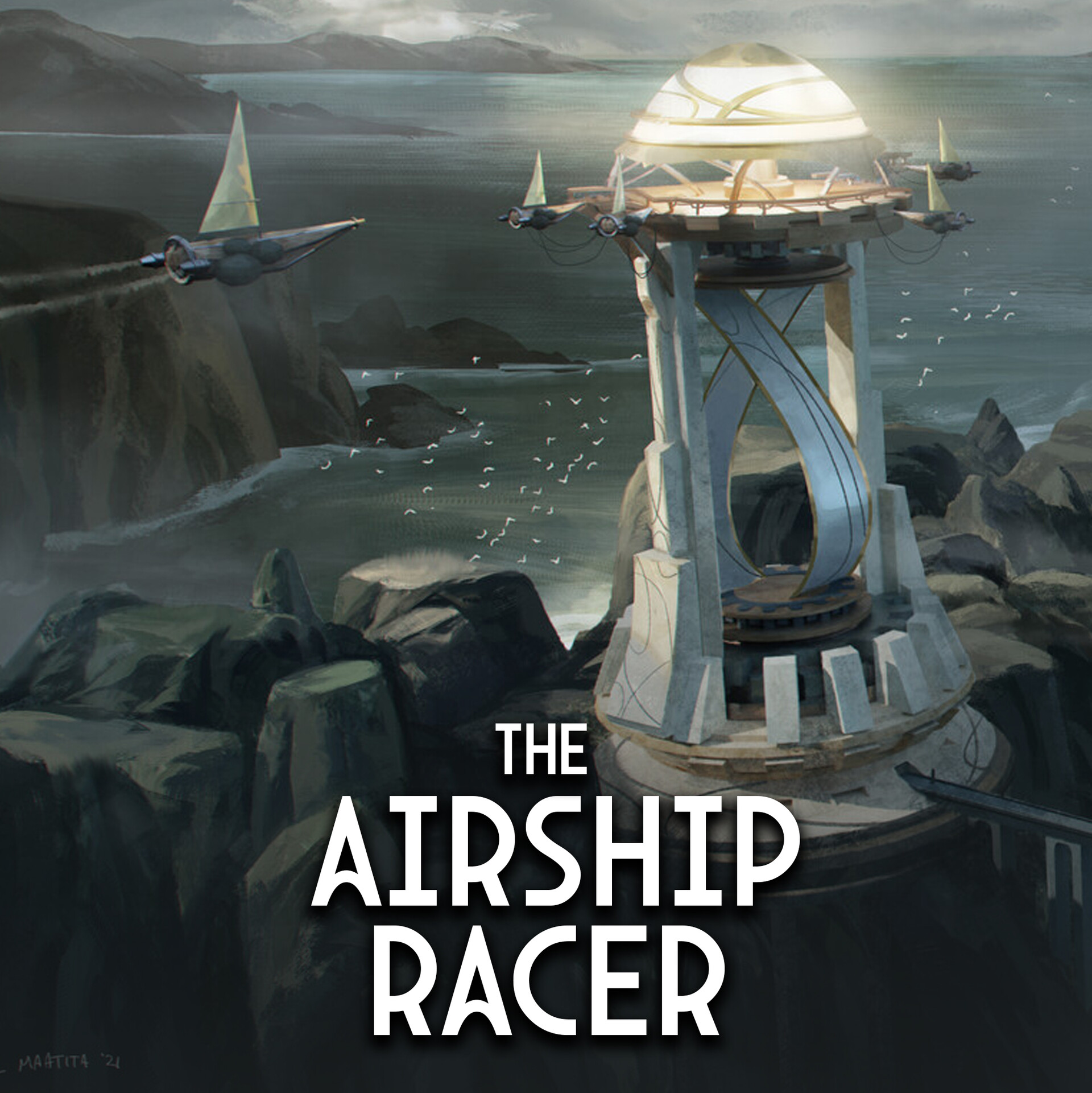 ArtStation - The Airship Racer - The Lighthouse