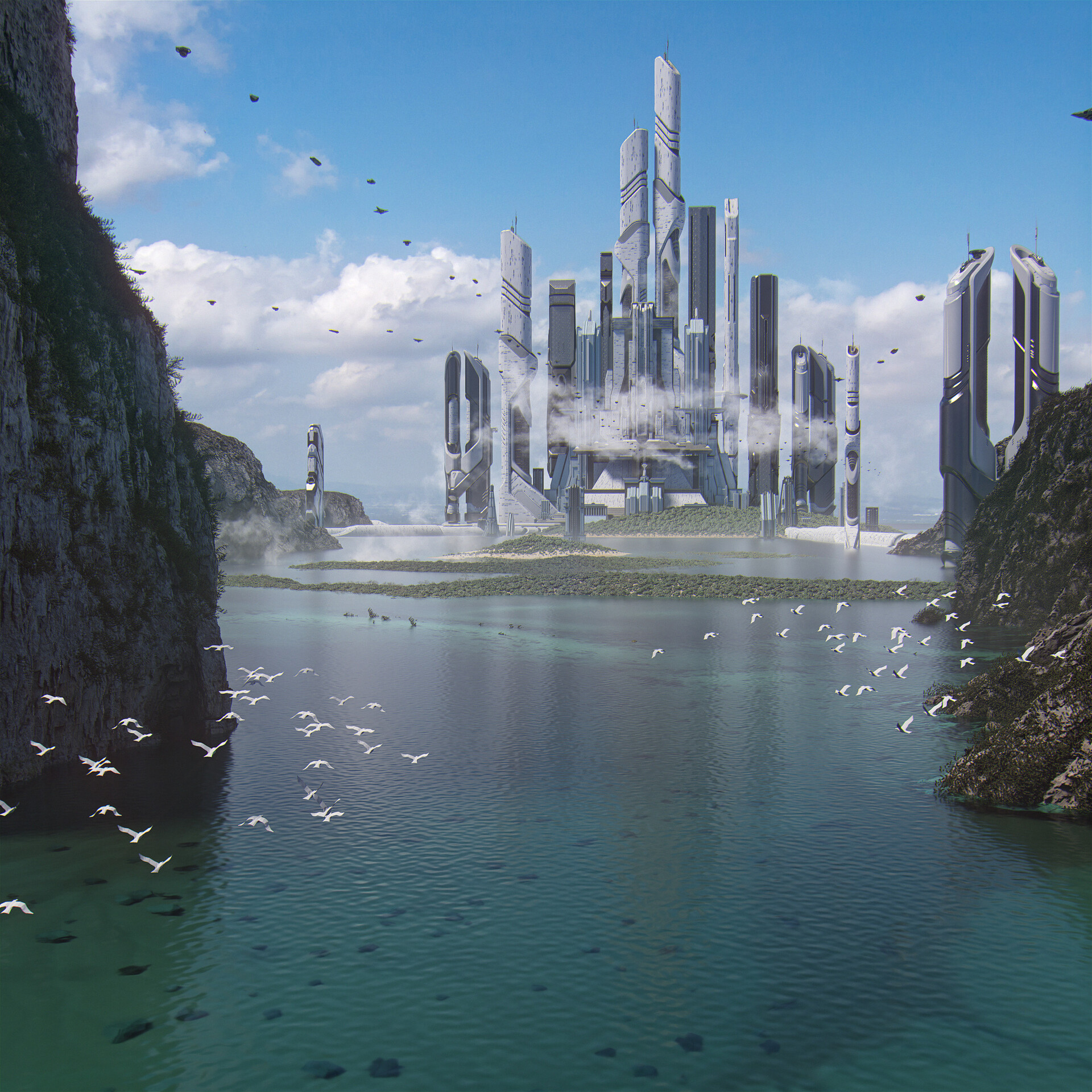 ArtStation - Livable island city