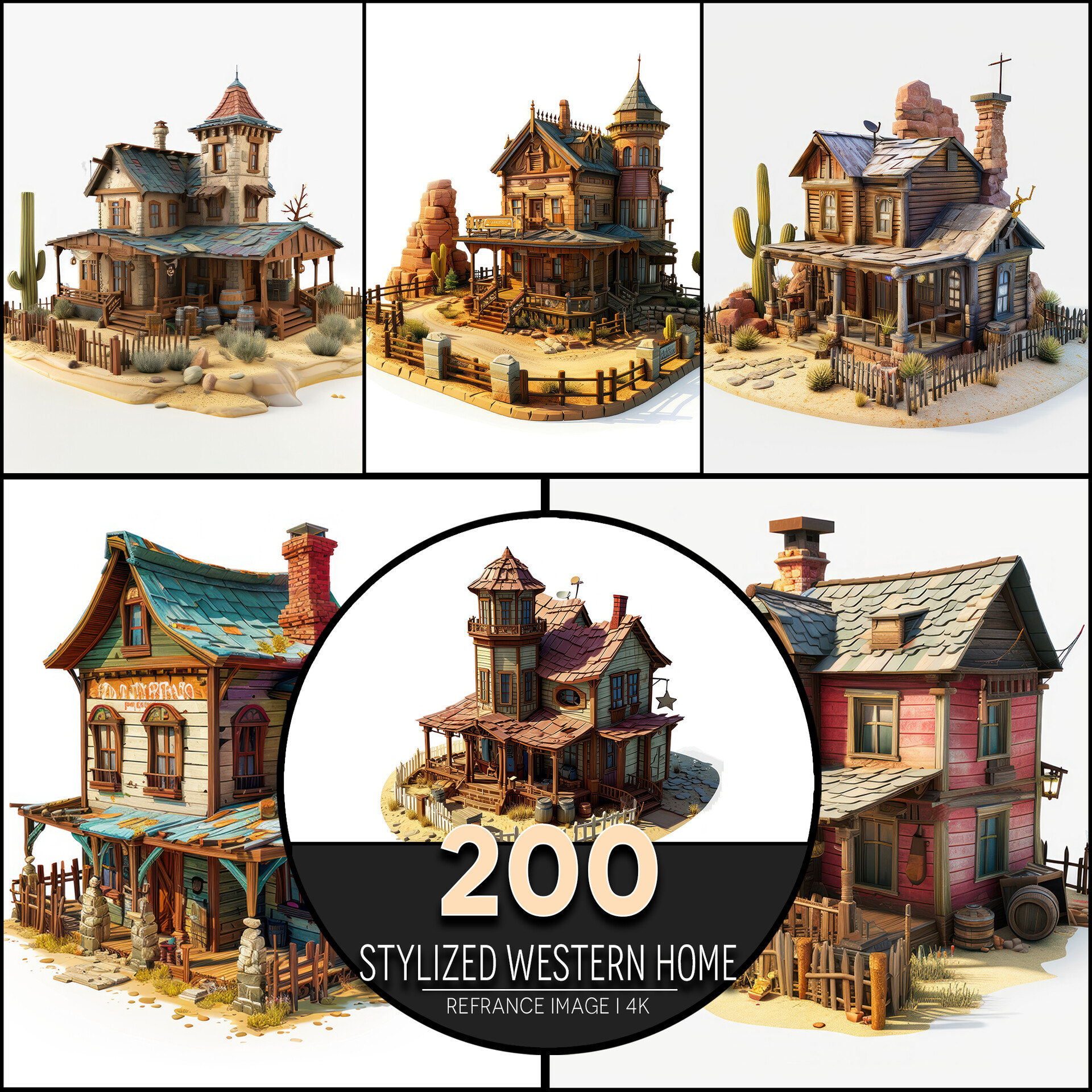 ArtStation - Stylized Western Home 4K Reference/Concept Images