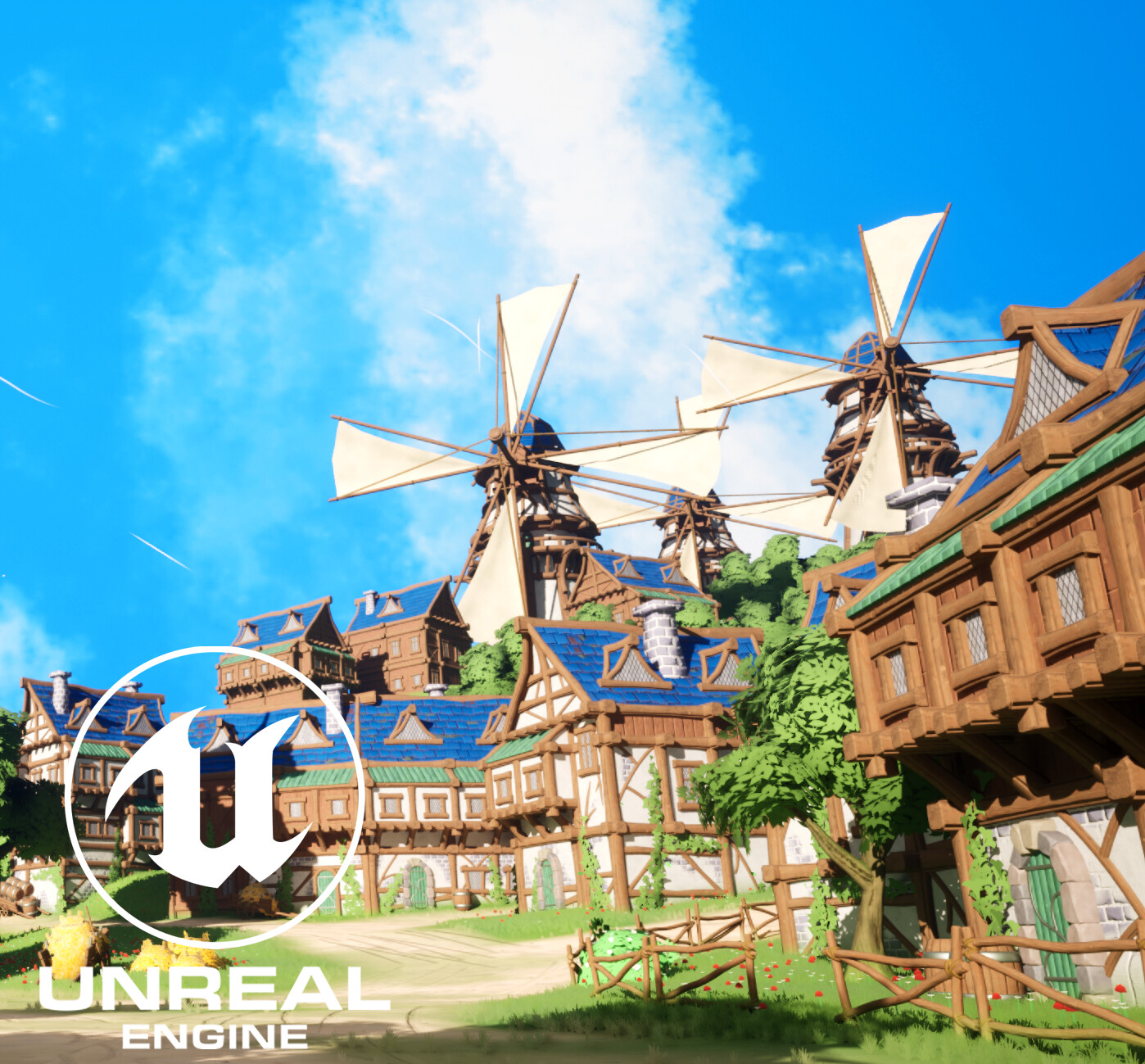 ArtStation - Village Windmill Stylized