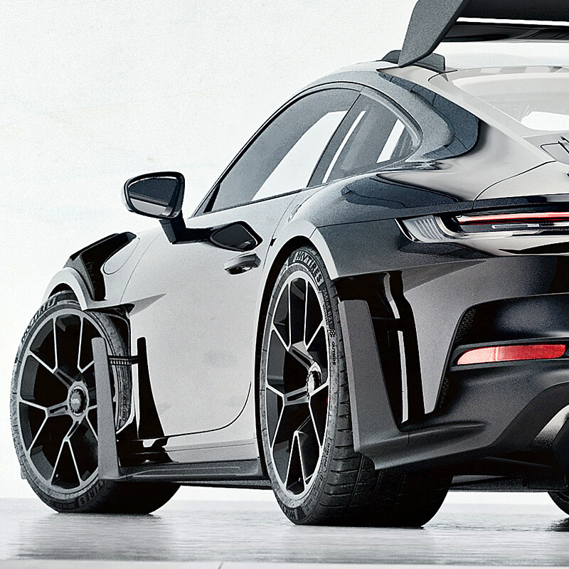 ArtStation - Porsche GTRS - Car Studio Lighting Creation in Maya - Tutorial