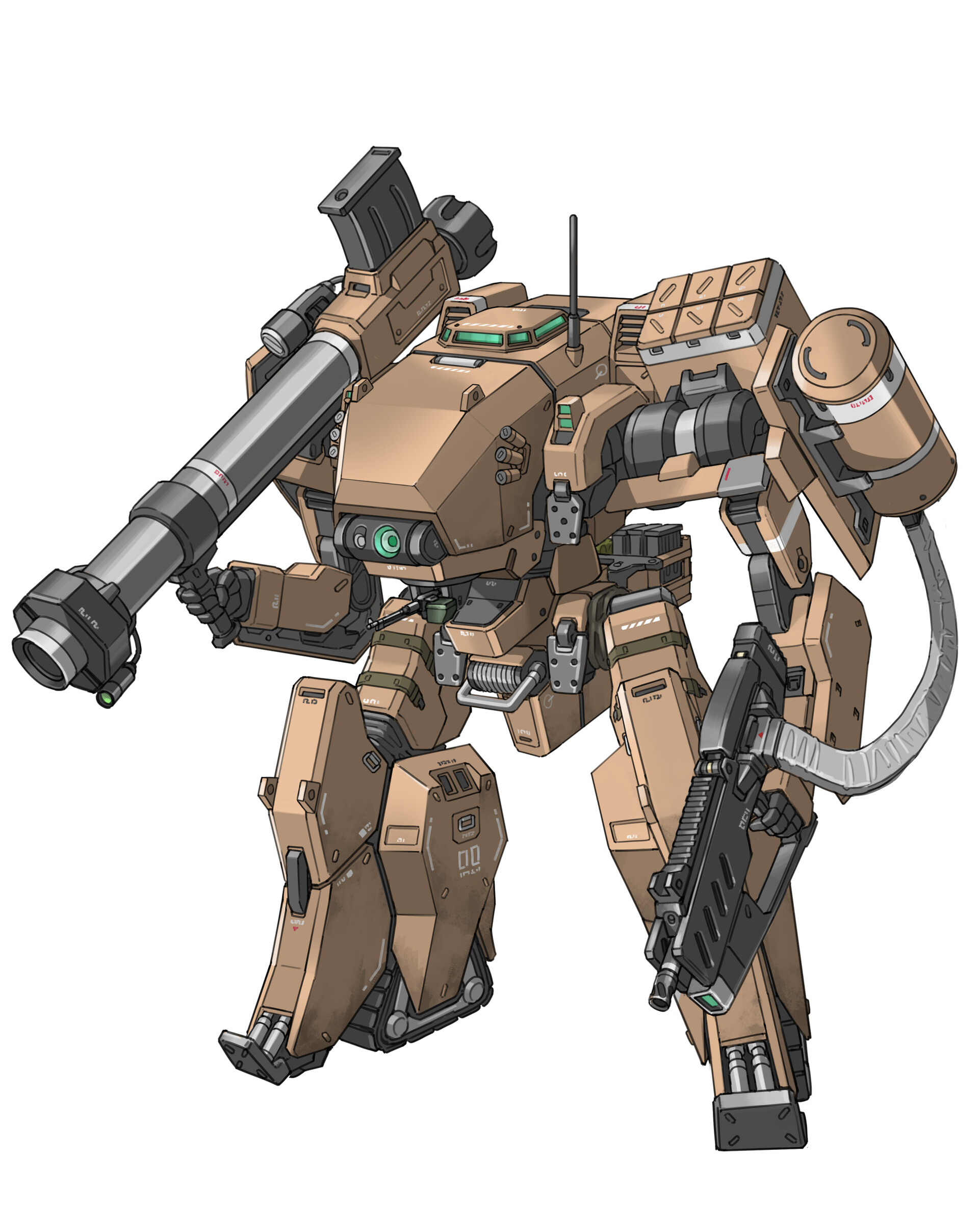 ArtStation - Military mech concept // LS-M1