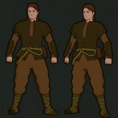 ArtStation - Lowpoly Character - Bandit Model for Kind Nature