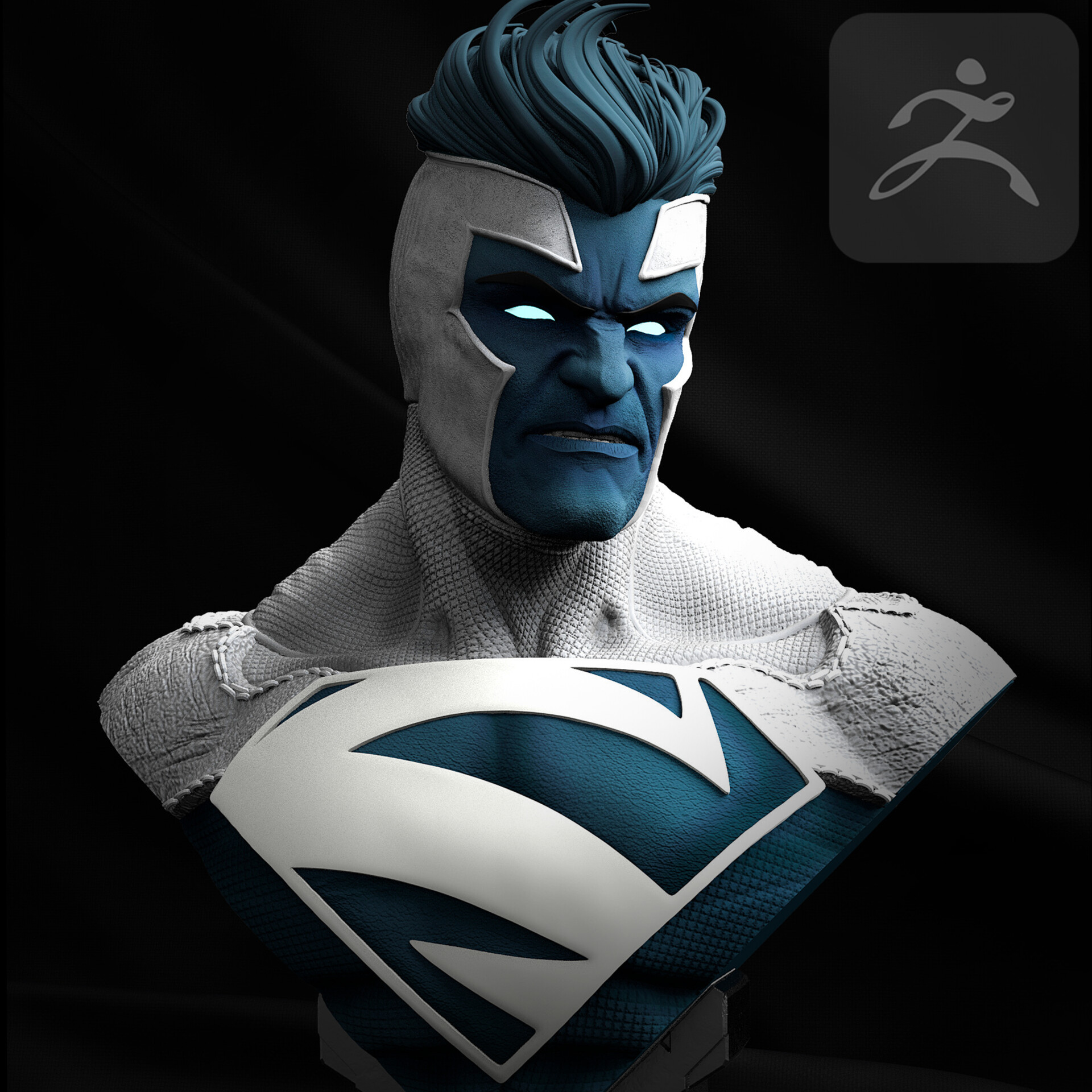 ArtStation - Superman Blue Bust - Fanart