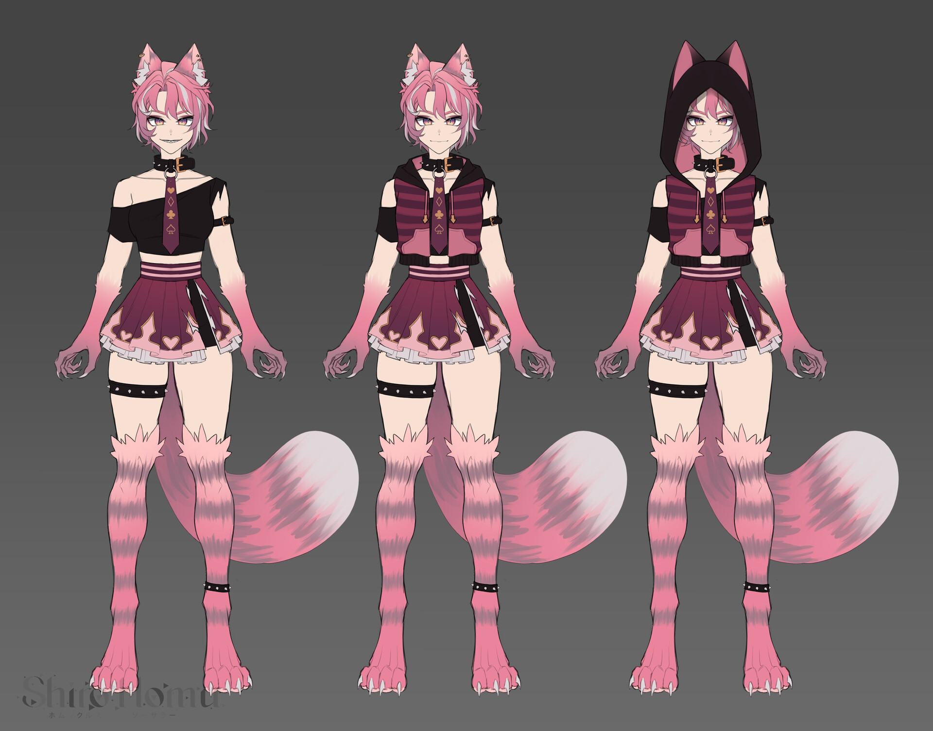 ArtStation - Character Design Development - Cheshire Cat Awko