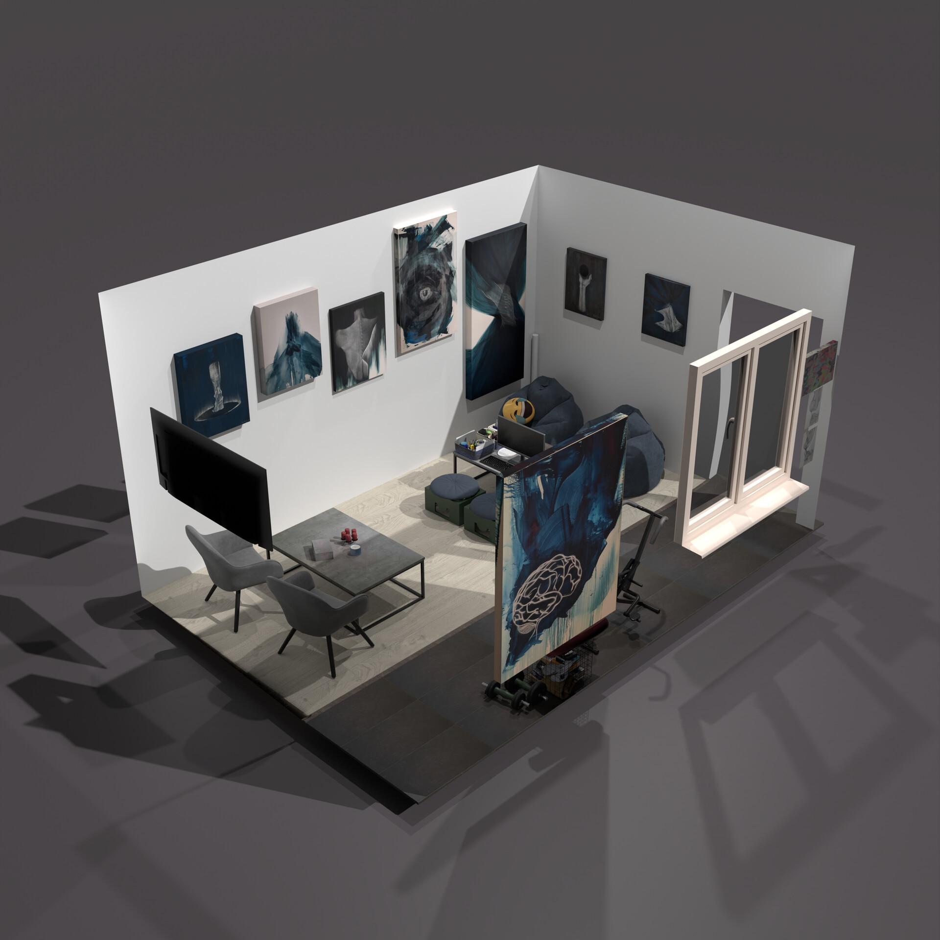 ArtStation - Room 3 Recreation