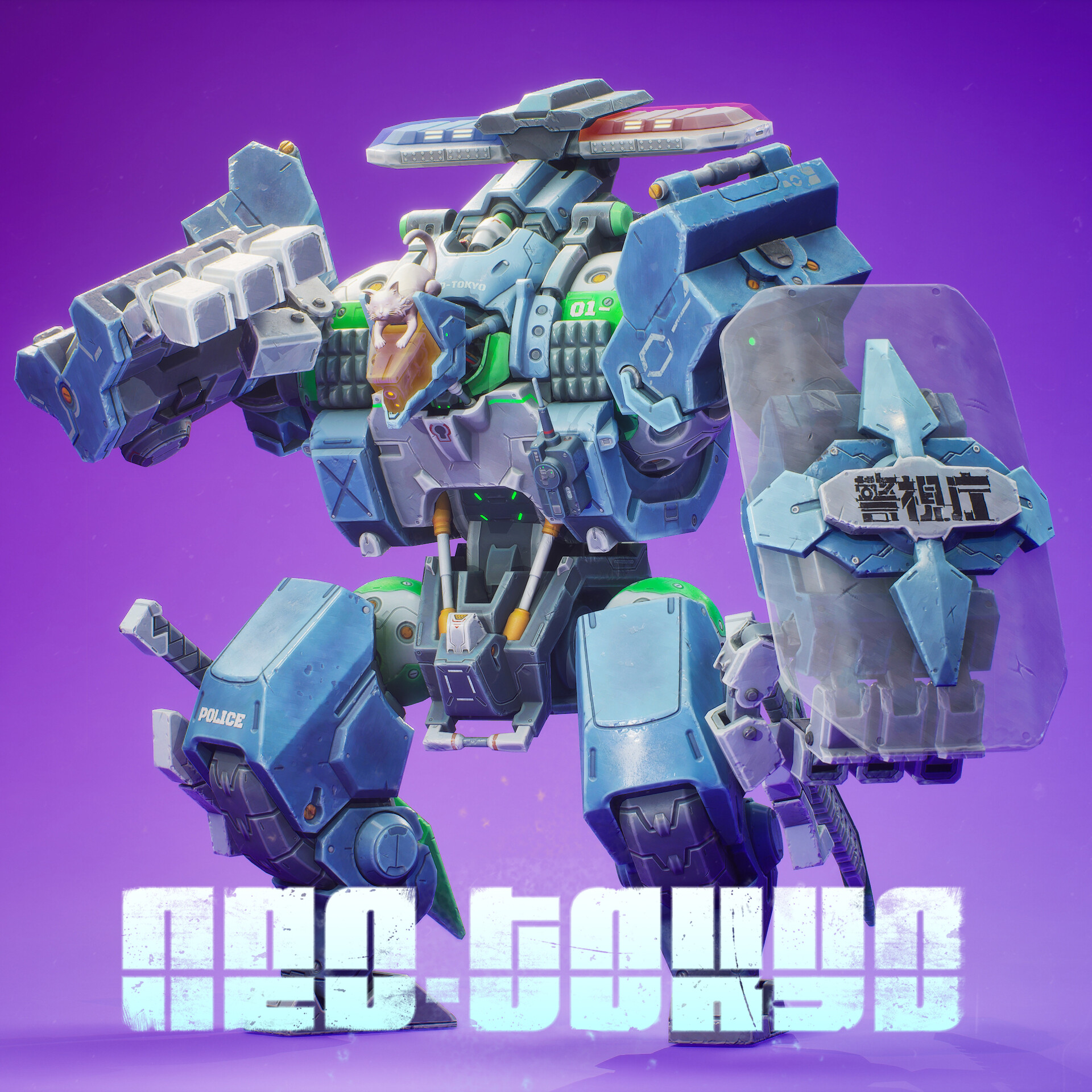 ArtStation - Zeta-II (Neo Tokyo:Exponential Reality)