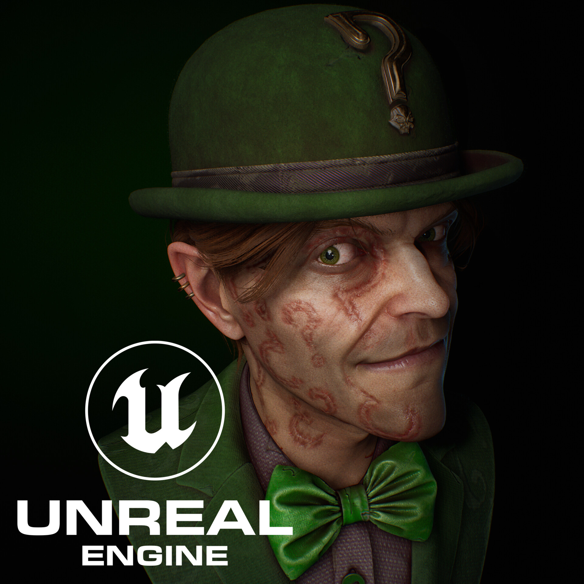 ArtStation - Real-Time The Riddler Bust