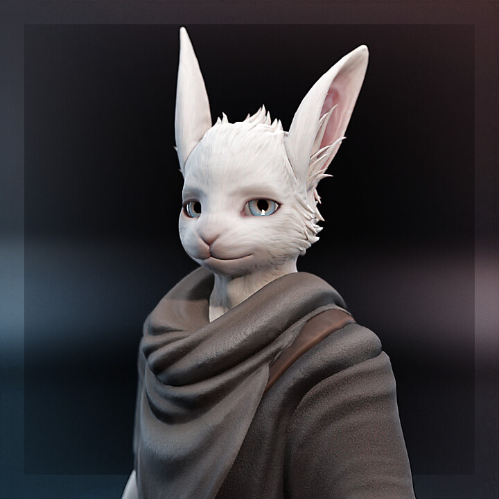 ArtStation - Belai Bunny (VRChat Avatar Base)