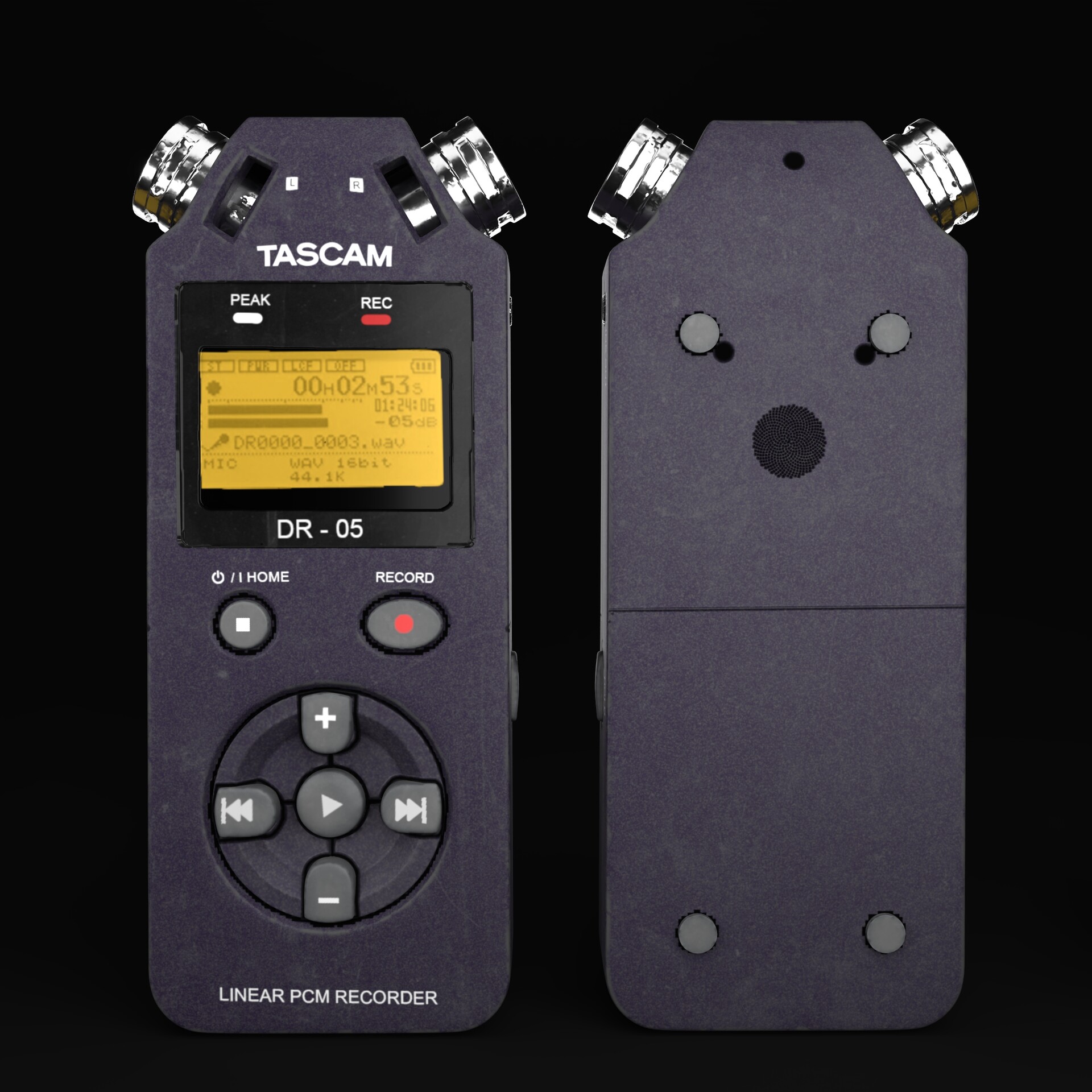 ArtStation - Tascam DR-05X Audio Recorder 3D Model.