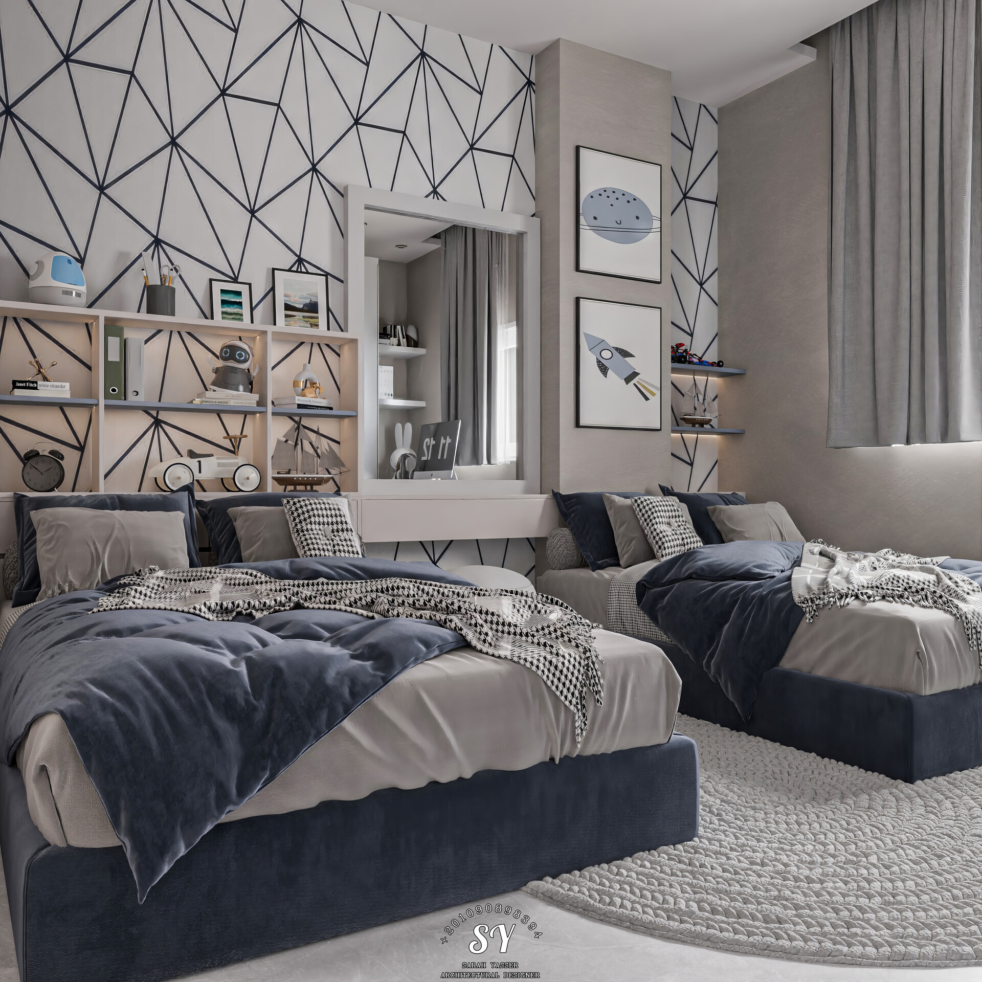 ArtStation - BOYS BEDROOM