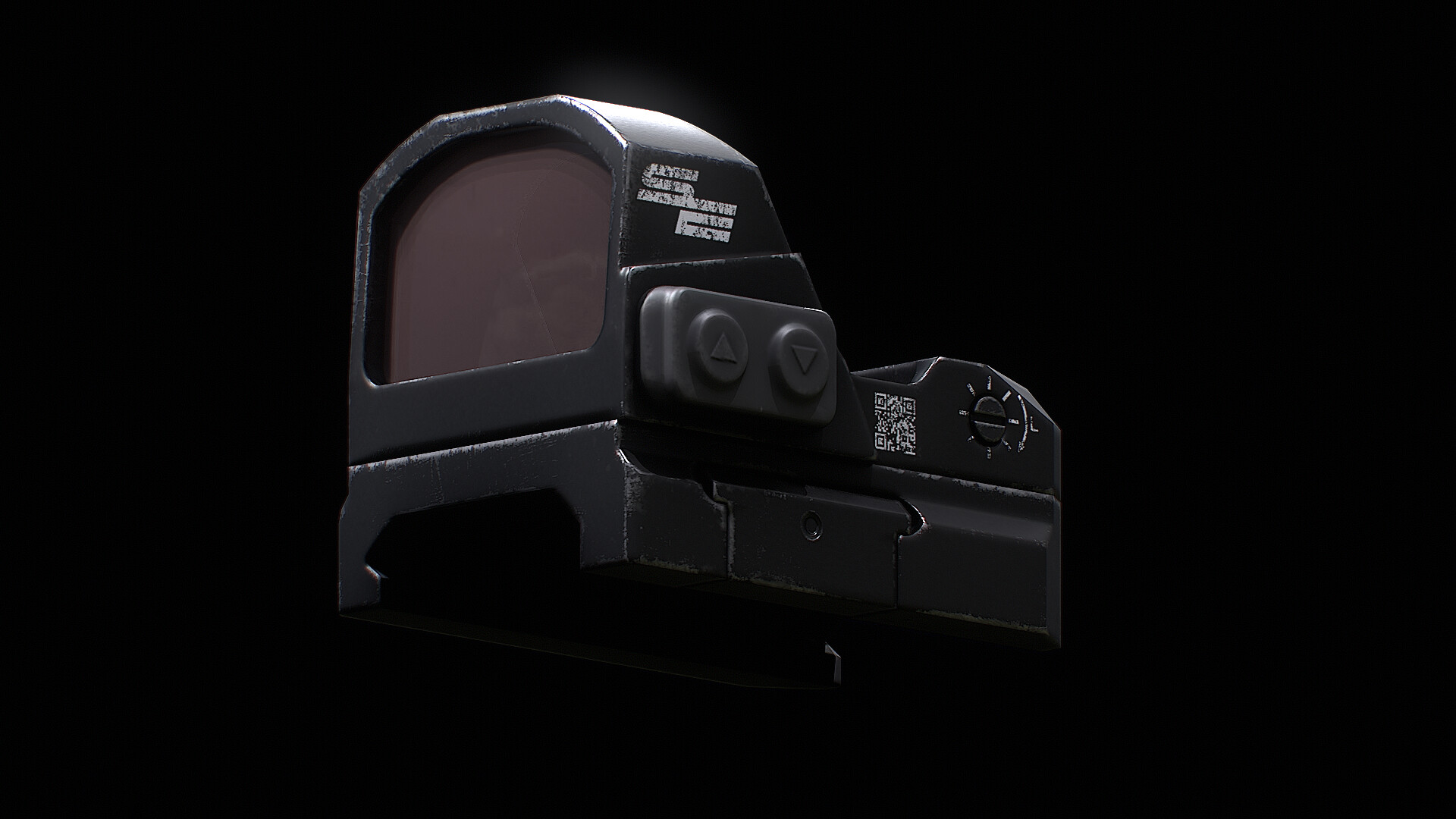 ArtStation - Game ready red dot scope