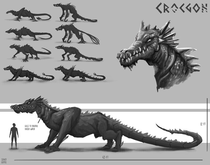 ArtStation - Crocgon - Creature concept