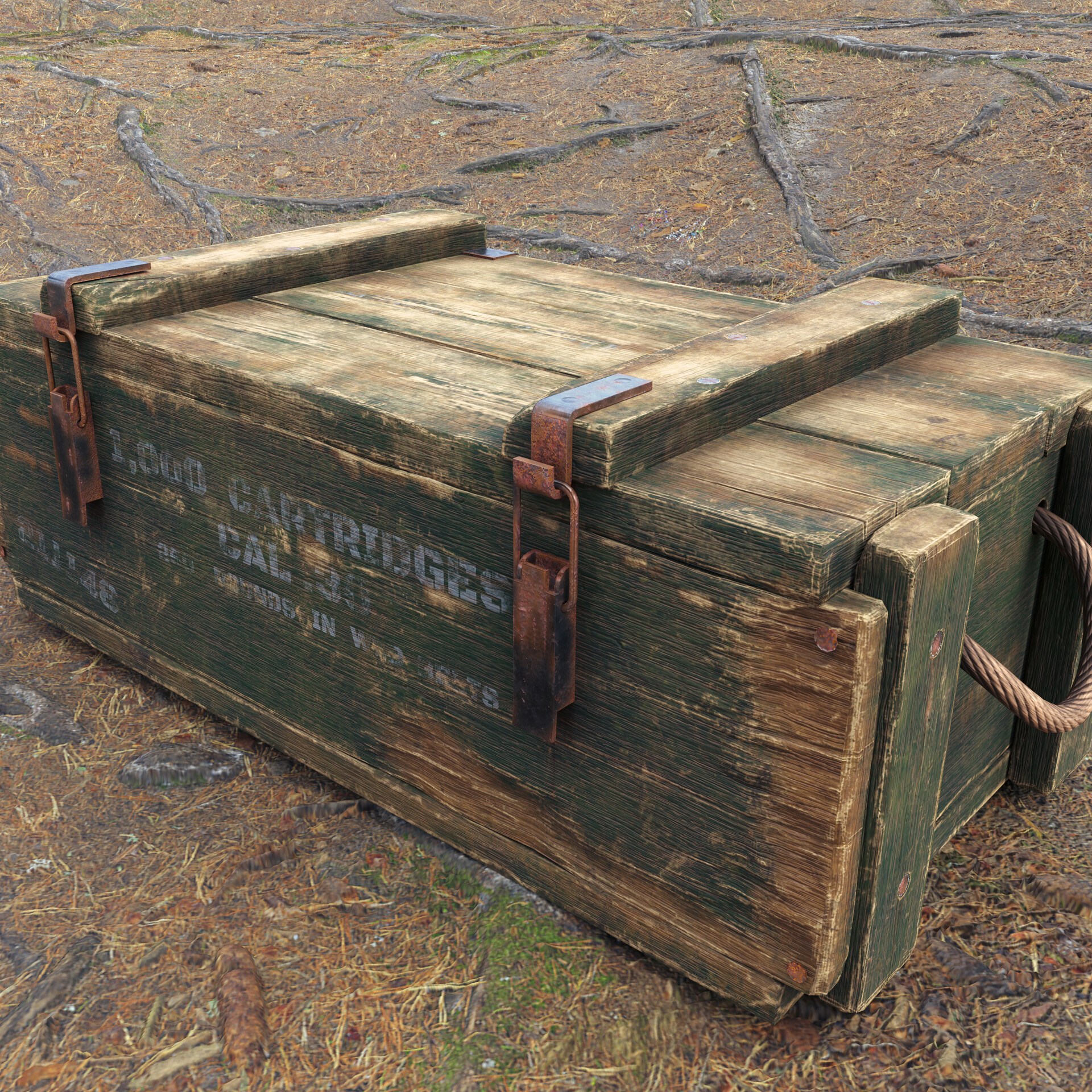 ArtStation - Wooden Ammo Crate